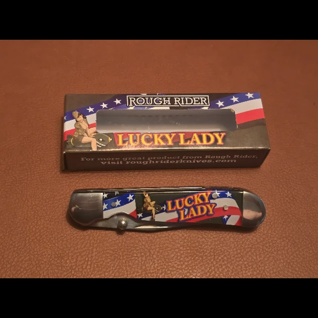Bladebinge - Rough Rider Lucky Lady Spring Assisted Opening Clip Point ...