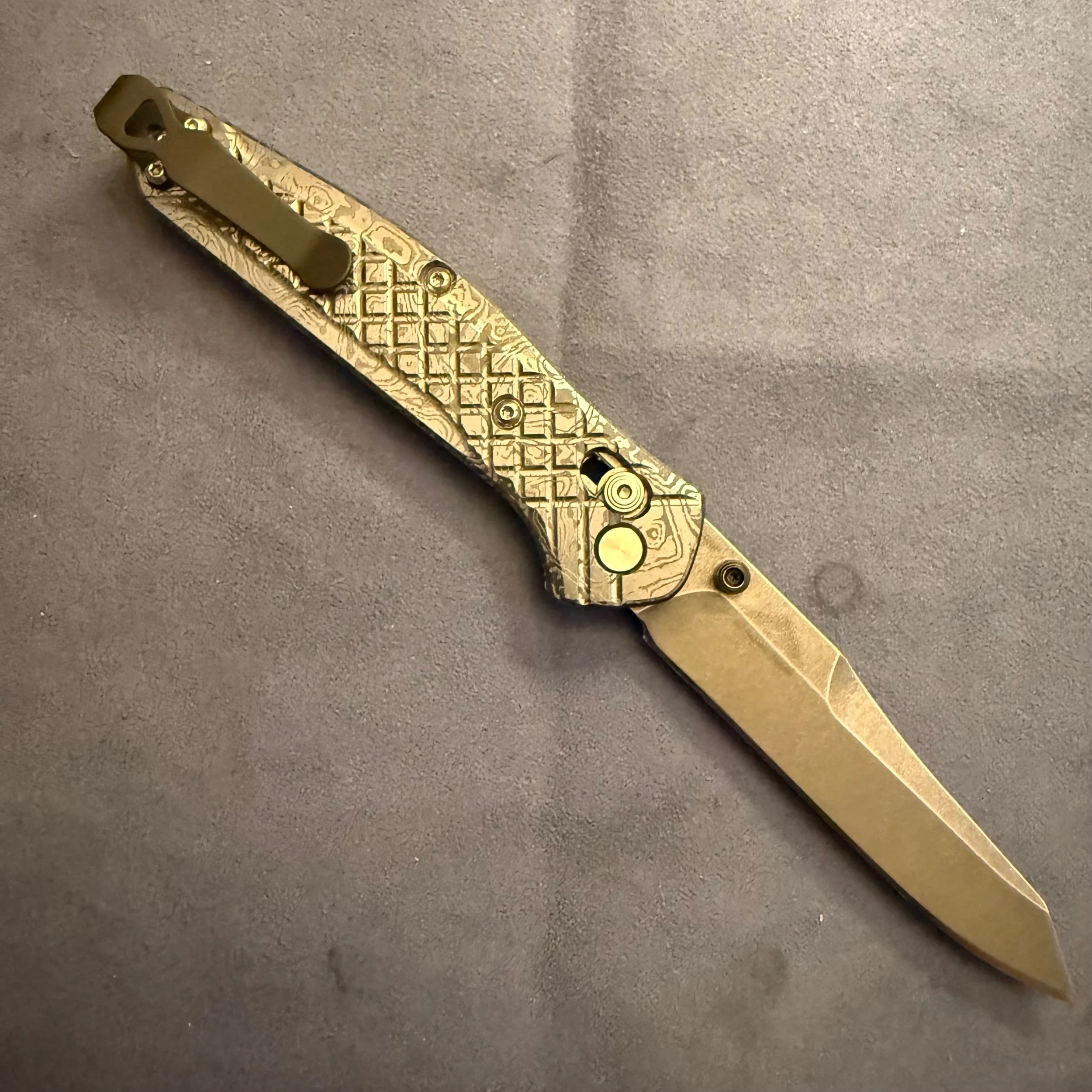 Bladebinge - 🔥Custom Ti Benchmade 940 - Meton Boss Ti Scales & Lynch NW ...