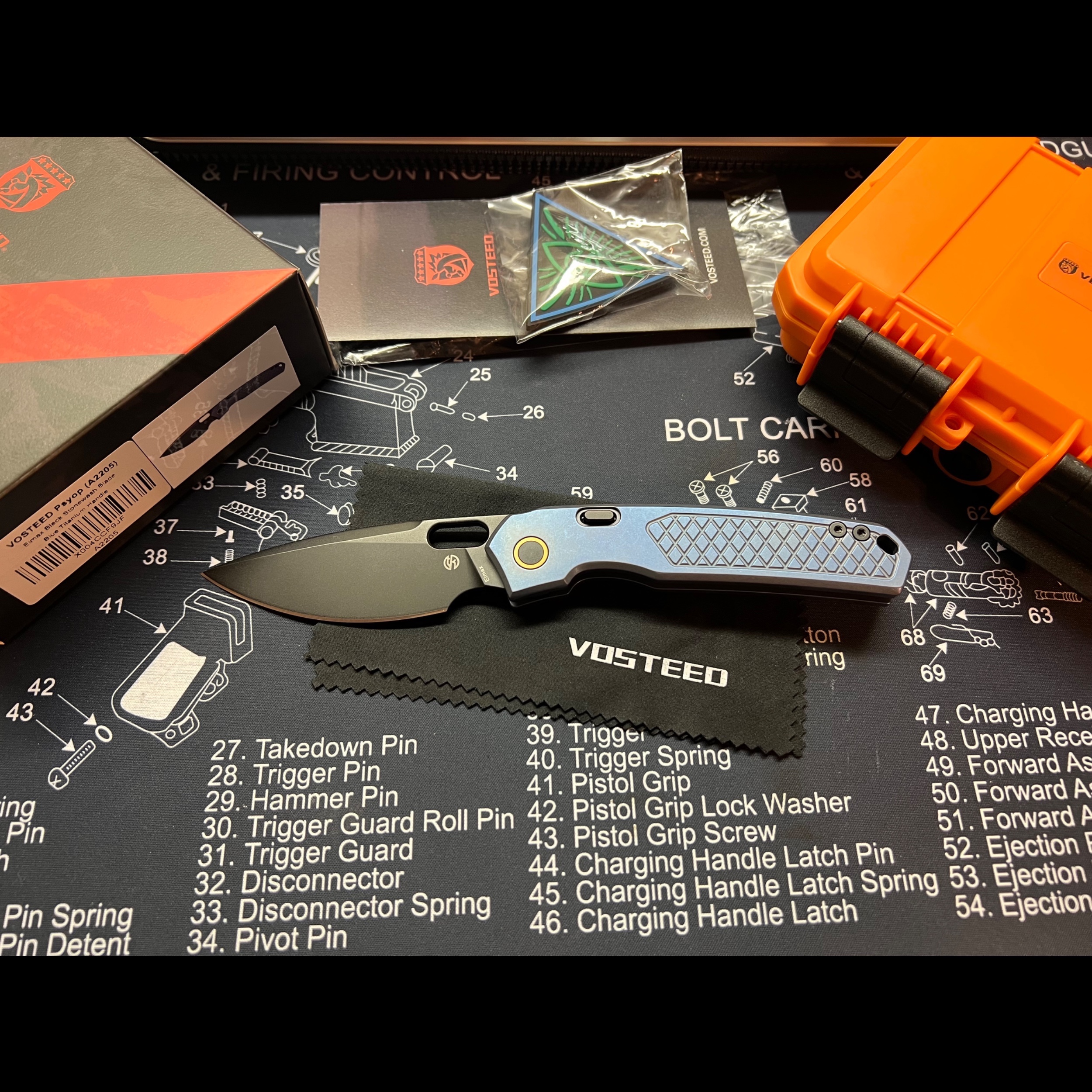 Bladebinge - Vosteed Psyop Blue frag Titanium **last drop**