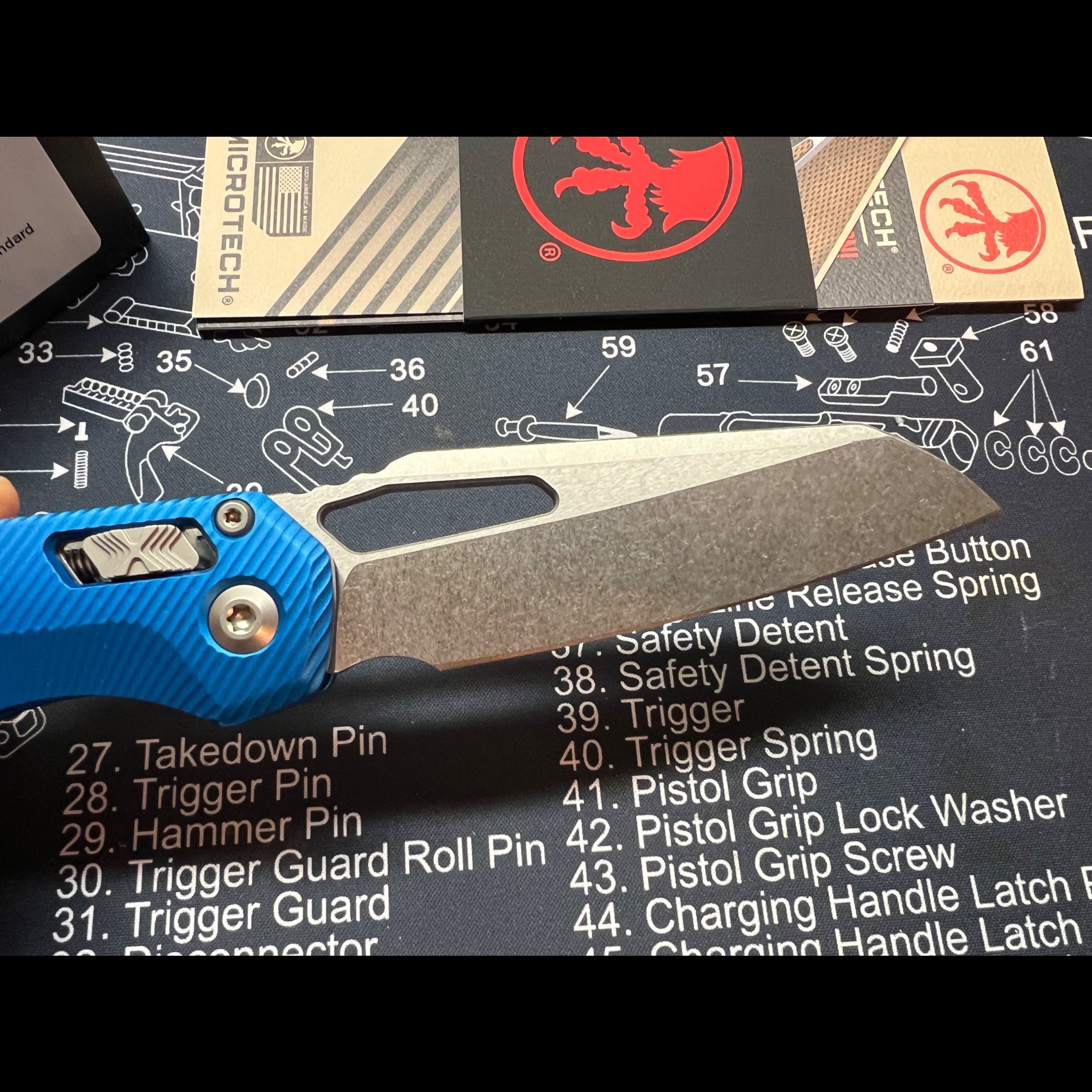 Bladebinge - Microtech MSI Blue Fluted **Last drop**
