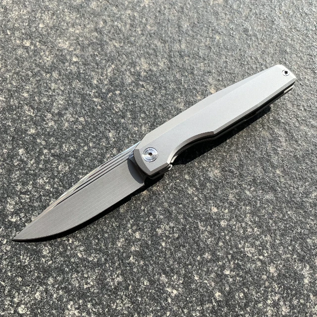 Bladebinge - Vero Engineering Lux Mini 3.3 in Chad Nichols Bacon Damascus