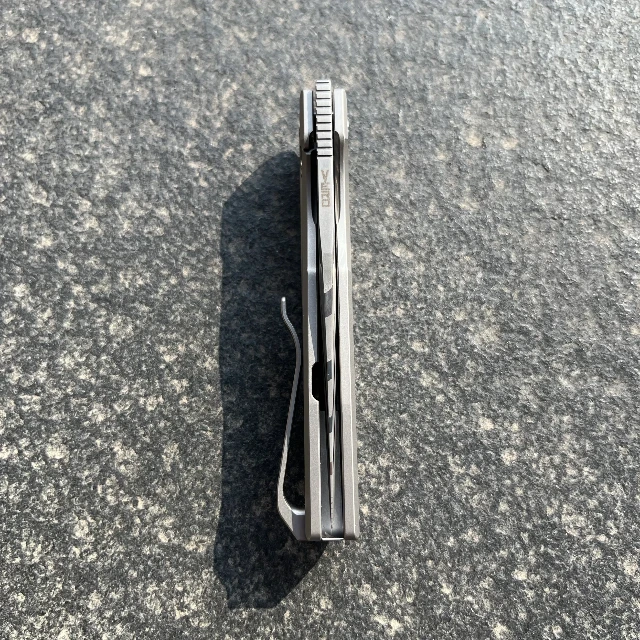 Bladebinge - Vero Engineering Lux Mini 3.3 in Chad Nichols Bacon Damascus