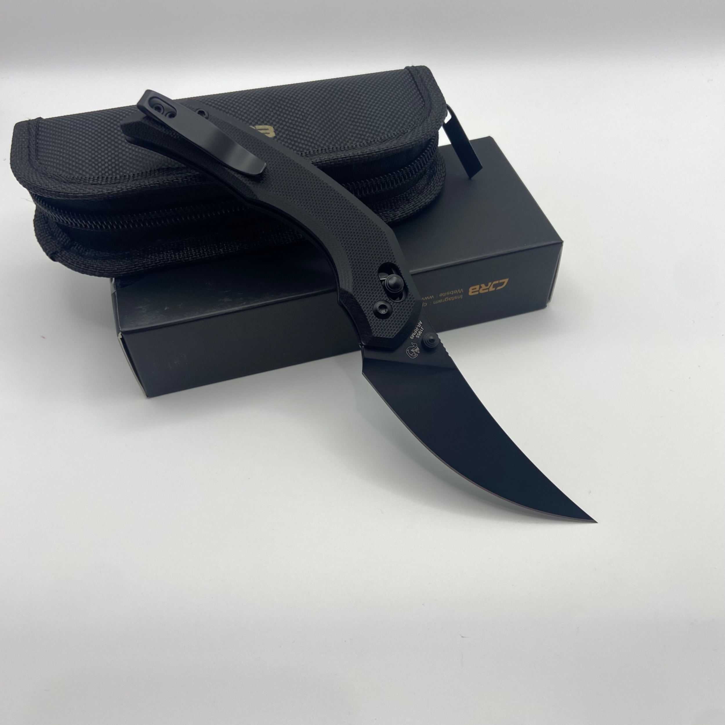 Bladebinge - CJRB Nanner Crossbar Lock Black G10