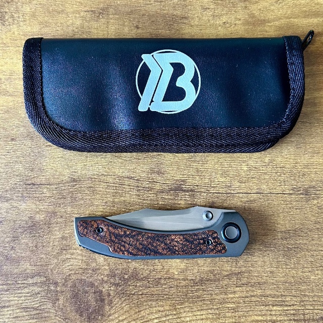 Bladebinge - Brian Brown Raptor V2 – M390 & Titanium w/ Custom Inlay