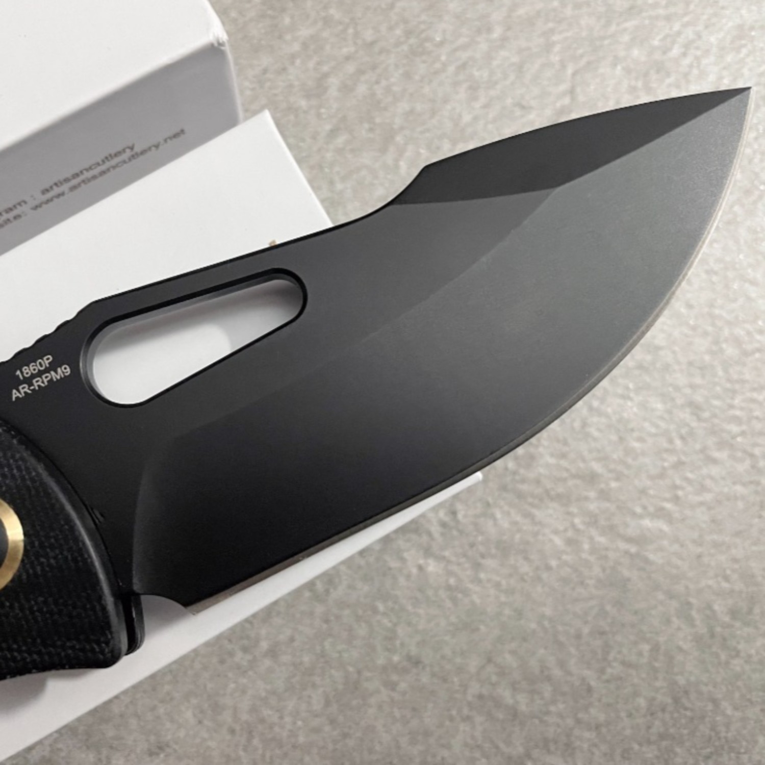 Bladebinge - ARTISAN CUTLERY XCELLERATOR ATZ-1860P AR-RPM9 BLADE MICARTA HANDLE