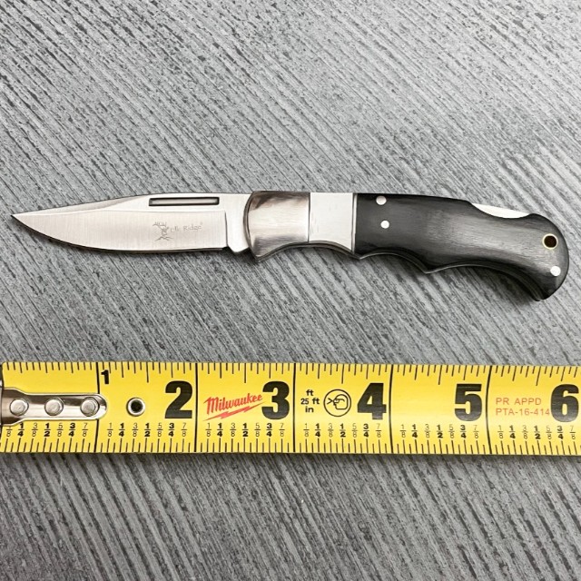 Bladebinge - Elk Ridge ER-943WH 2.5" Stainless Blade Black/White Handle ...