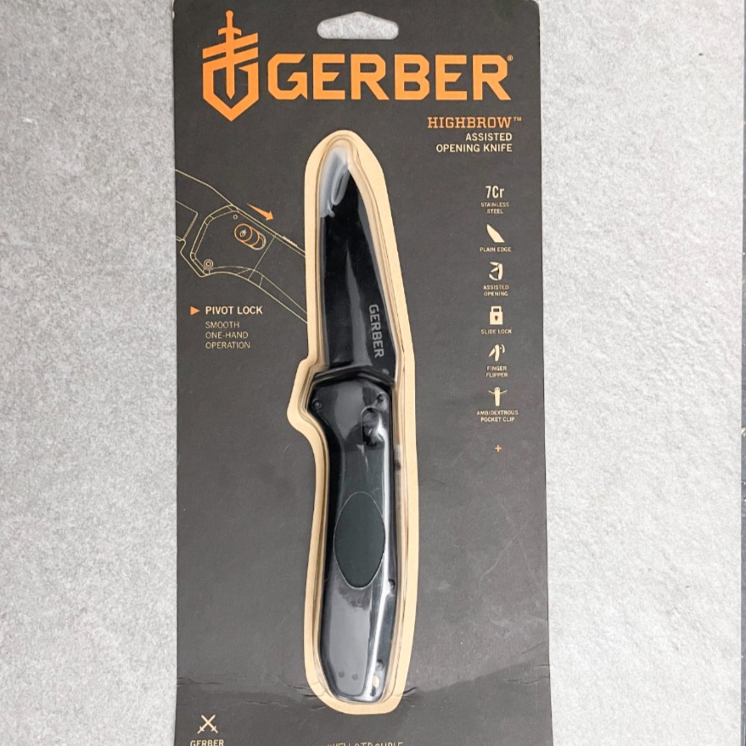 Bladebinge - Gerber HIGHBROW Folding Knife 3.25" 7cr17mov SS Blade ...
