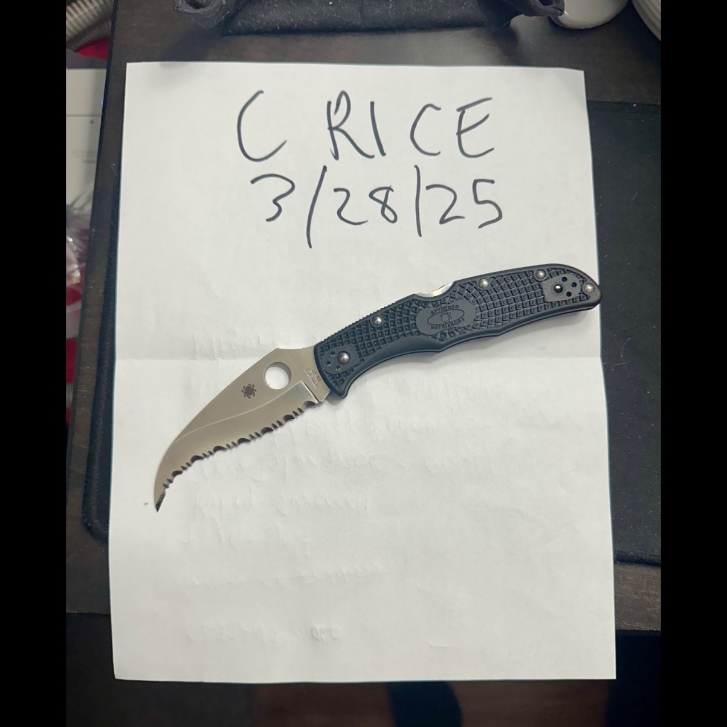 Bladebinge - SPYDERCO MATRIARCH 2 BLACK FRN