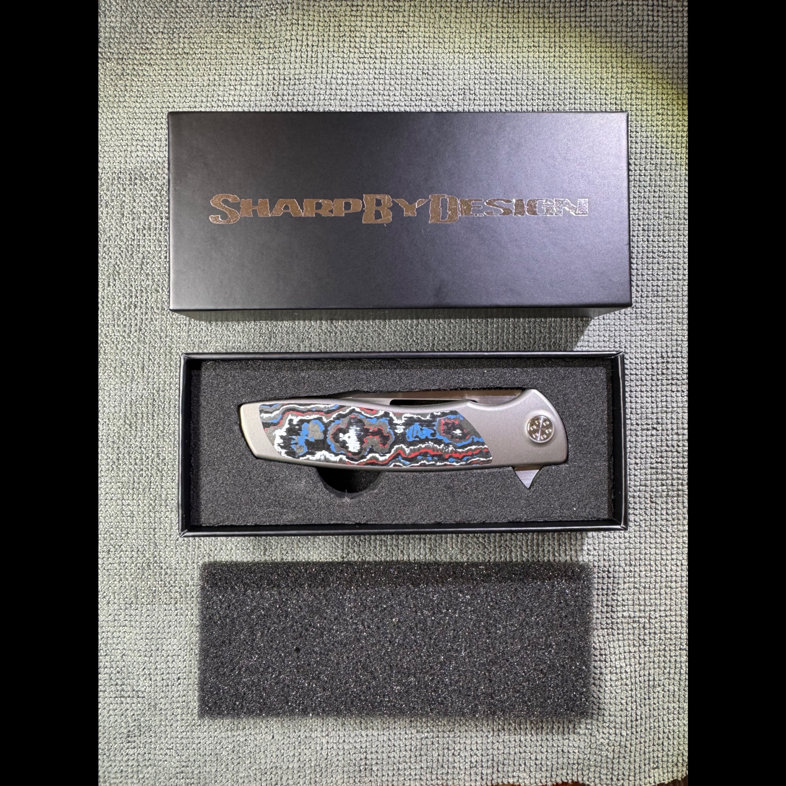 Bladebinge - Sharp by Design Mini EVO Flipper Nebula Fat Carbon M390 ...