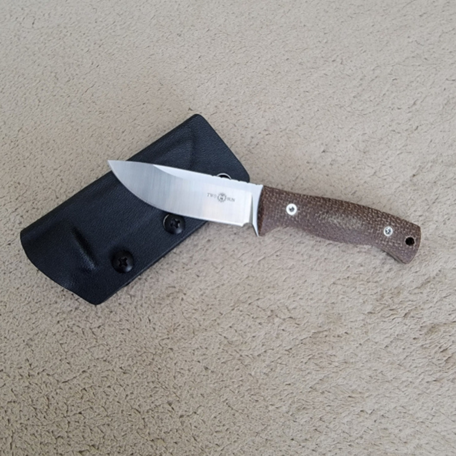 Bladebinge - TWOSUN EDC Fixed Blade w/ MICARTA HANDLES