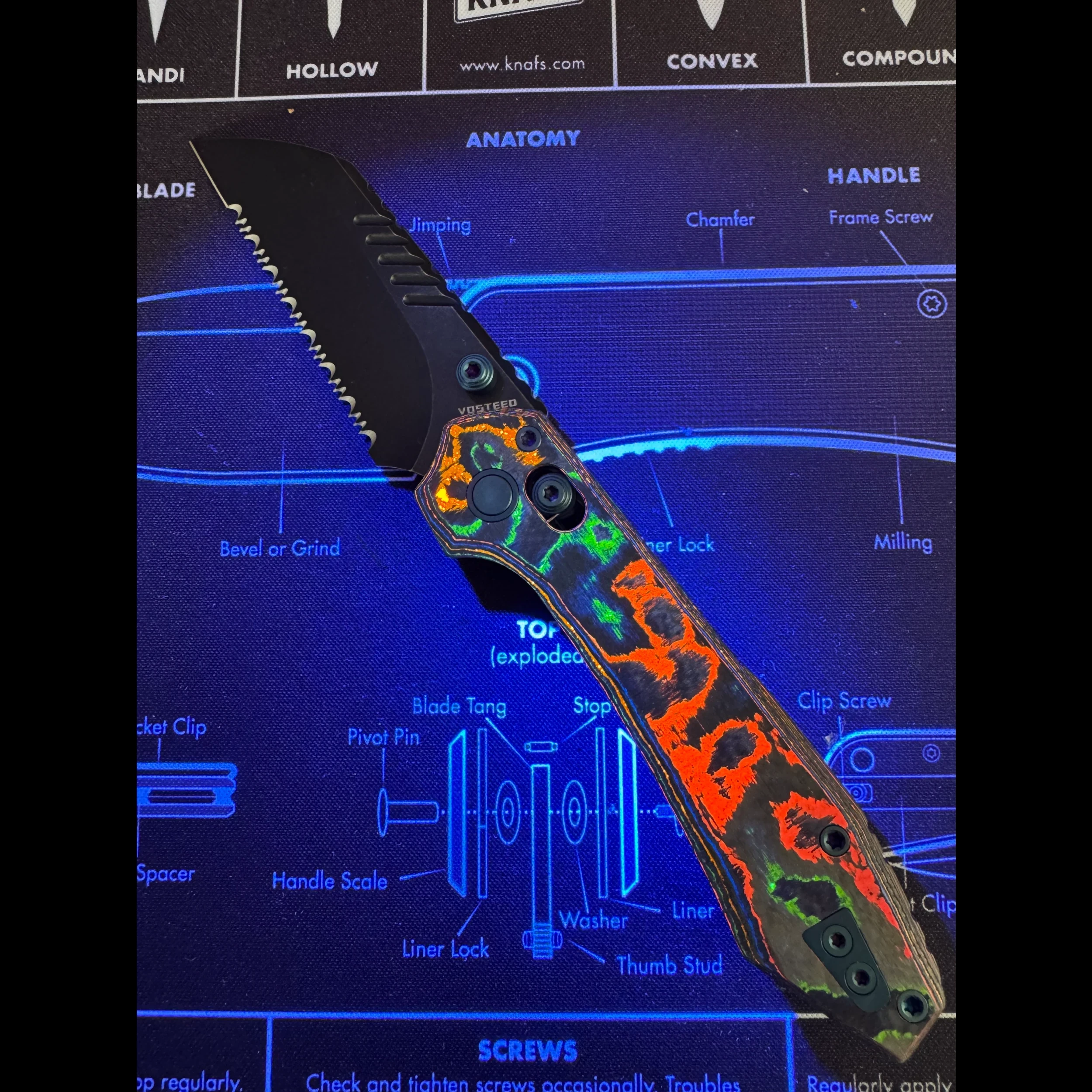 Bladebinge - Vosteed Mini RSKAOS 80s Camo Carbon M390 BROP Br-op ...