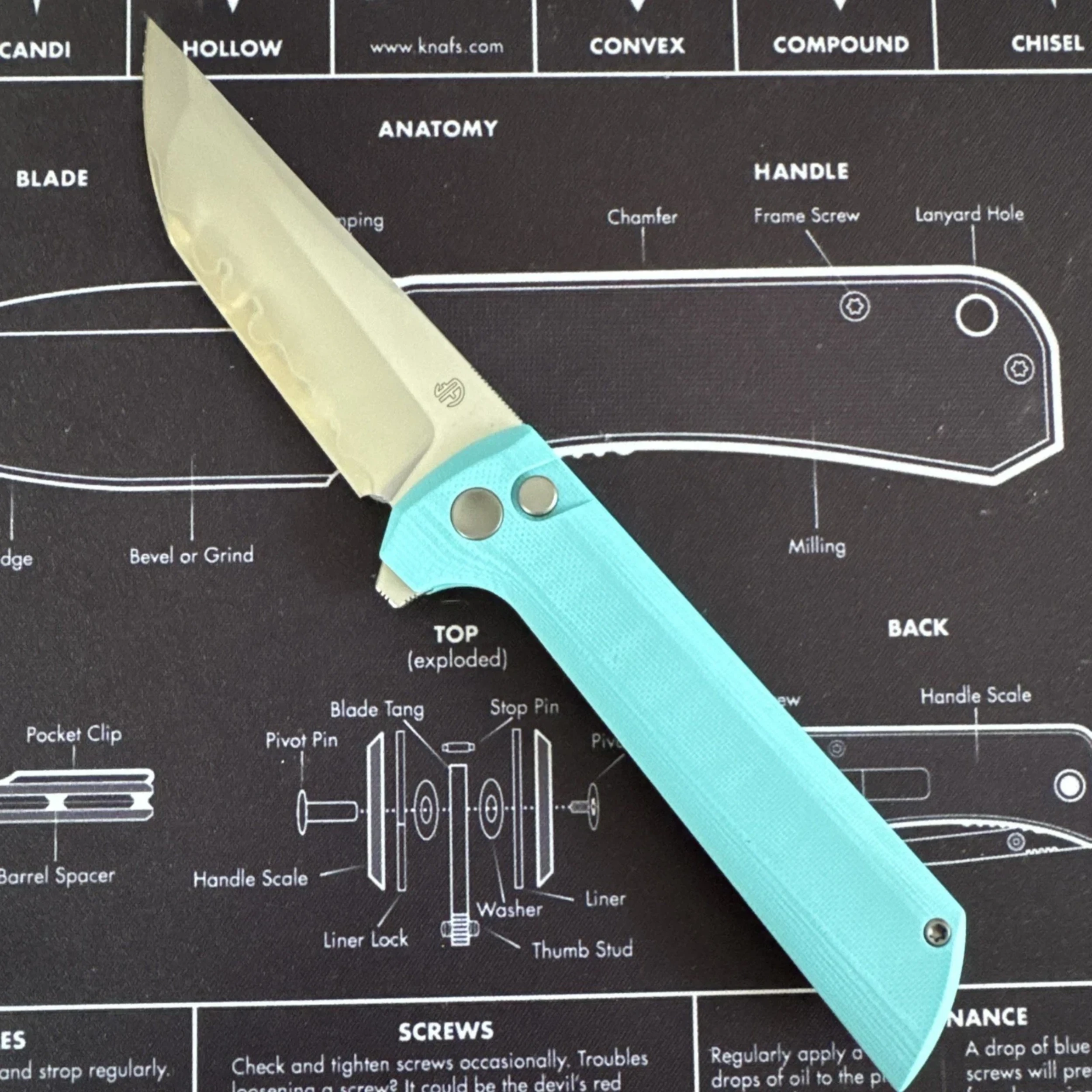 Bladebinge - North Mountain Blades Chop 2 Blue G10 Folding SLD-MAGIC ...