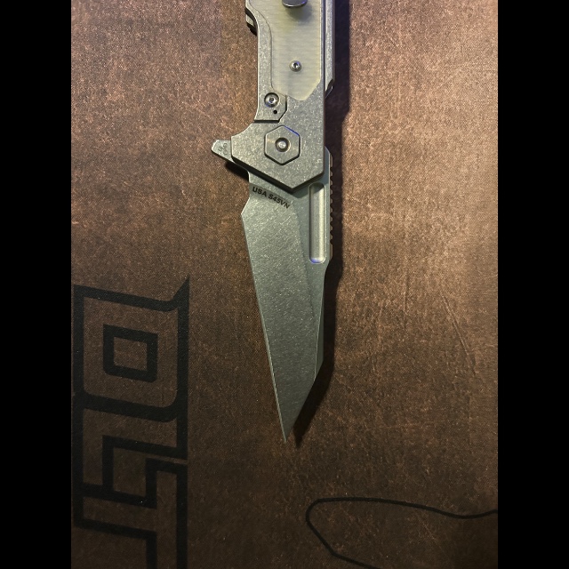 Bladebinge - Hinderer Full Track Wharncliffe S45VN Stonewashed Titanium ...
