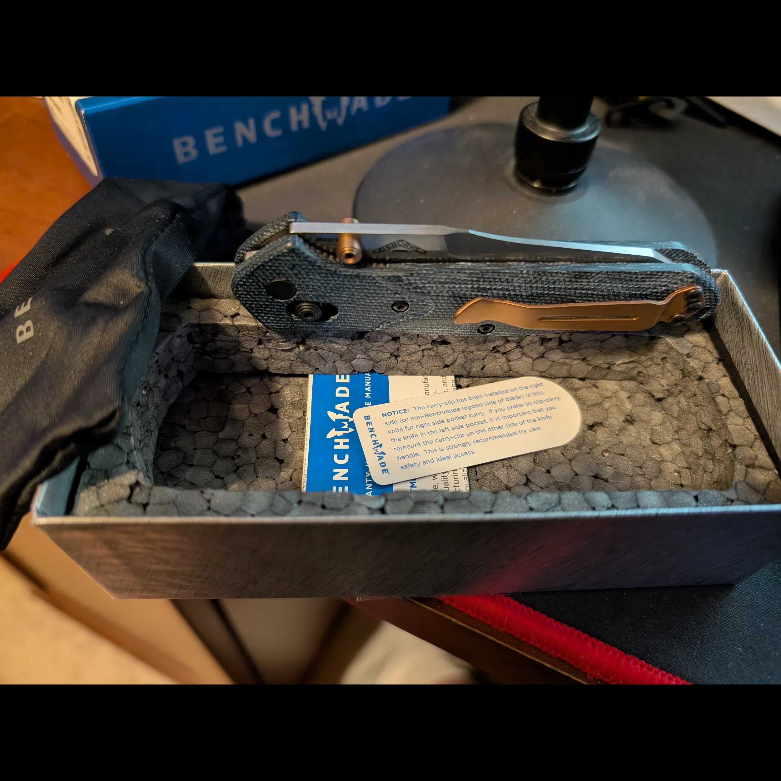 Bladebinge - Benchmade Osborne 940-04 AXIS Lock Knife Denim Micarta (3. ...