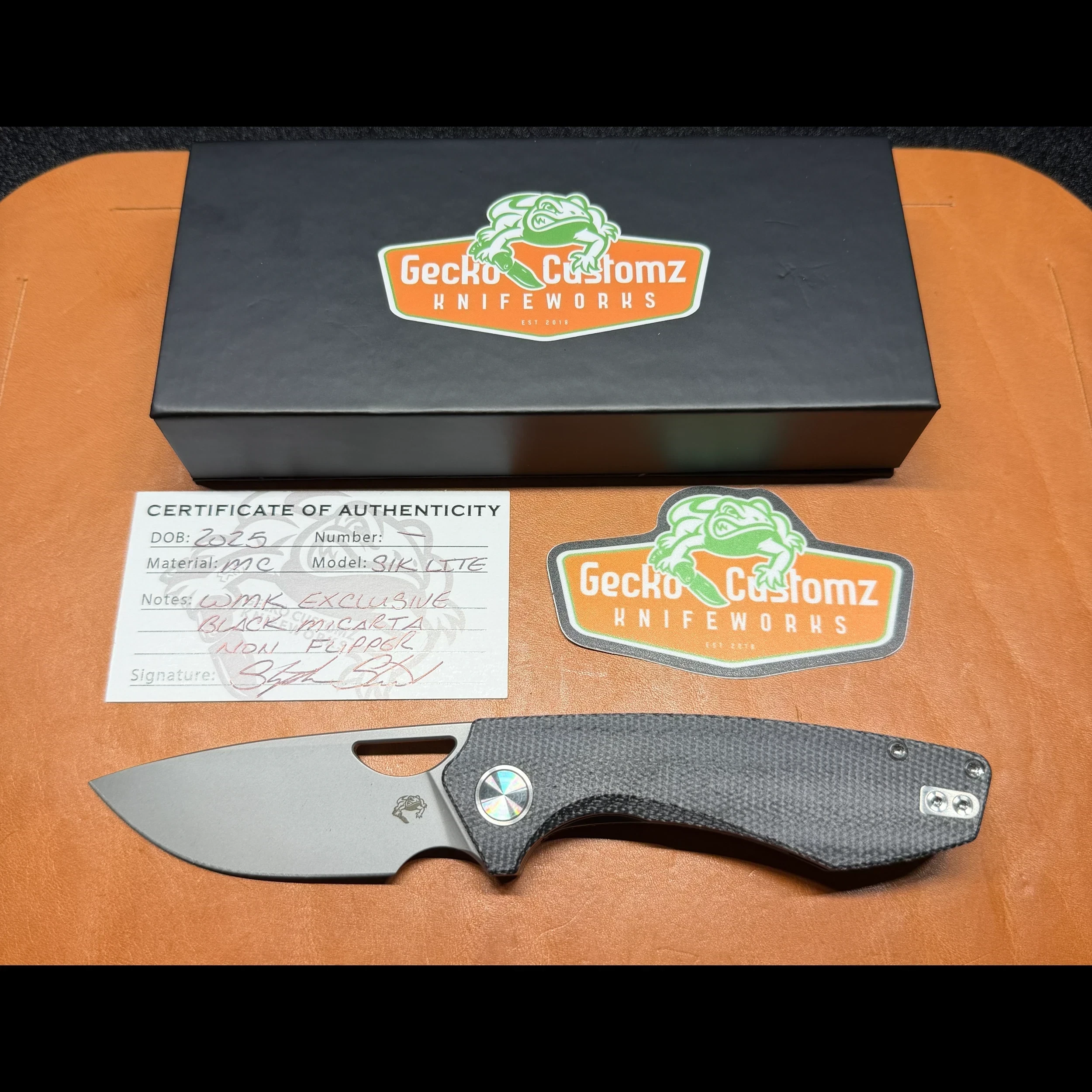Bladebinge - WMK Exclusive Gecko Customz Knifeworks Sikorae Lite ...