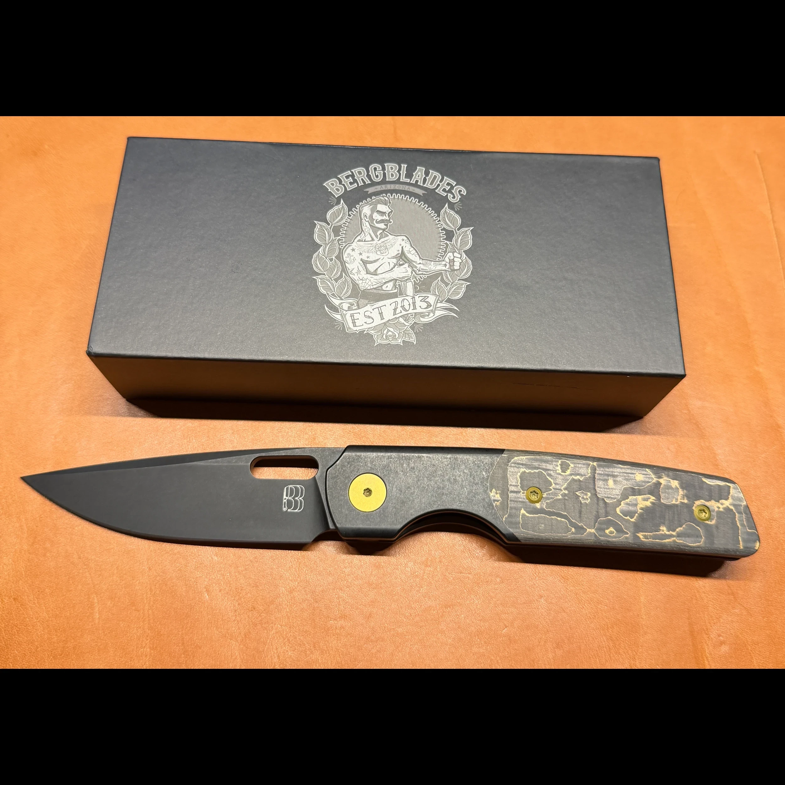 Bladebinge - Berg Blades Sweeney SERIAL NUMBER #2 of 60 Fat Carbon Gold ...