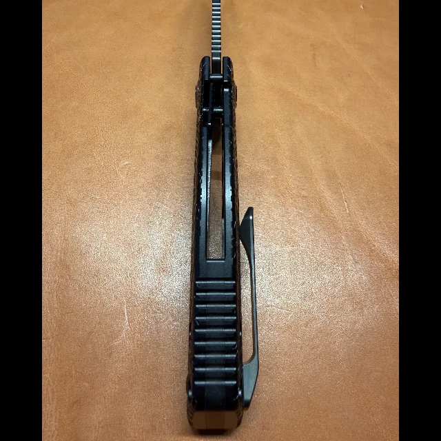 Bladebinge - Kunwu Knives Gringo Verta Lock Honeydew Texture Full Black