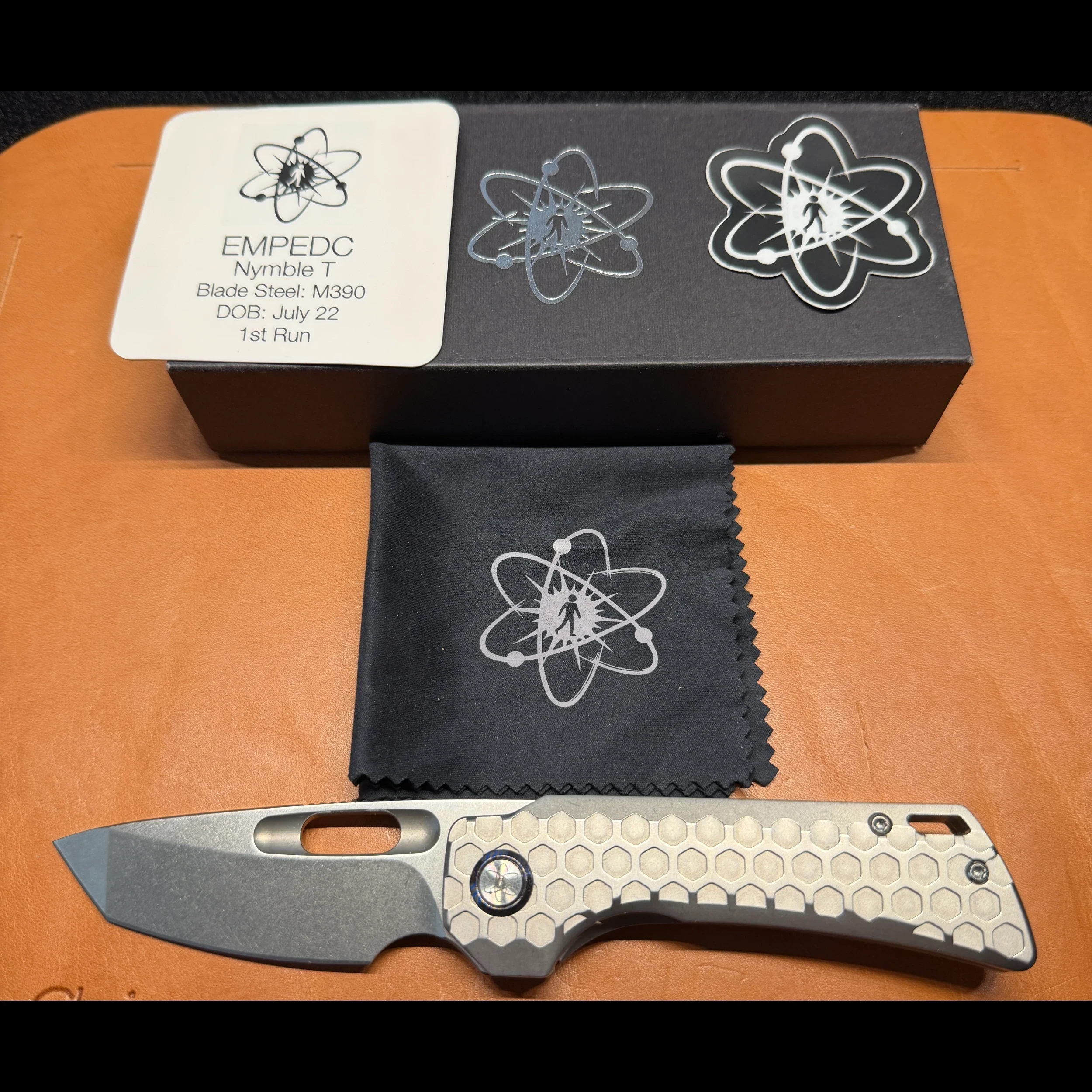 Bladebinge - EmpEDC Nymble T Full Tanto Titanium Honeycomb with ...