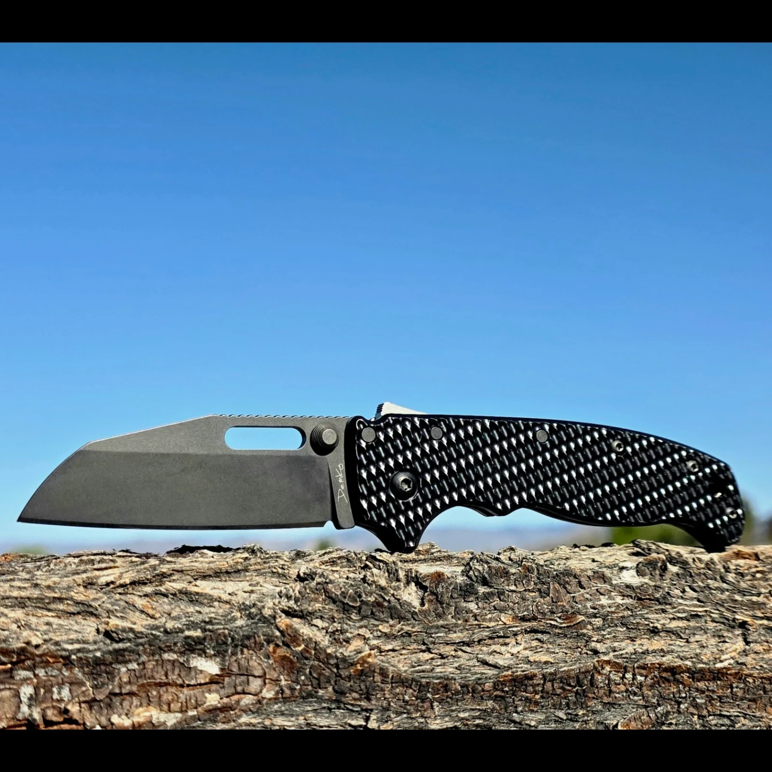 Bladebinge - Demko AD 20.5 Knife with Original GOAT scales, Ti back ...