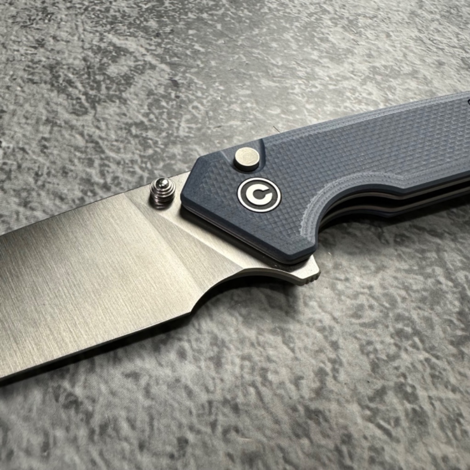 Bladebinge - CIVIVI Amirite Modified Wharncliffe Button Lock Knife Blue ...