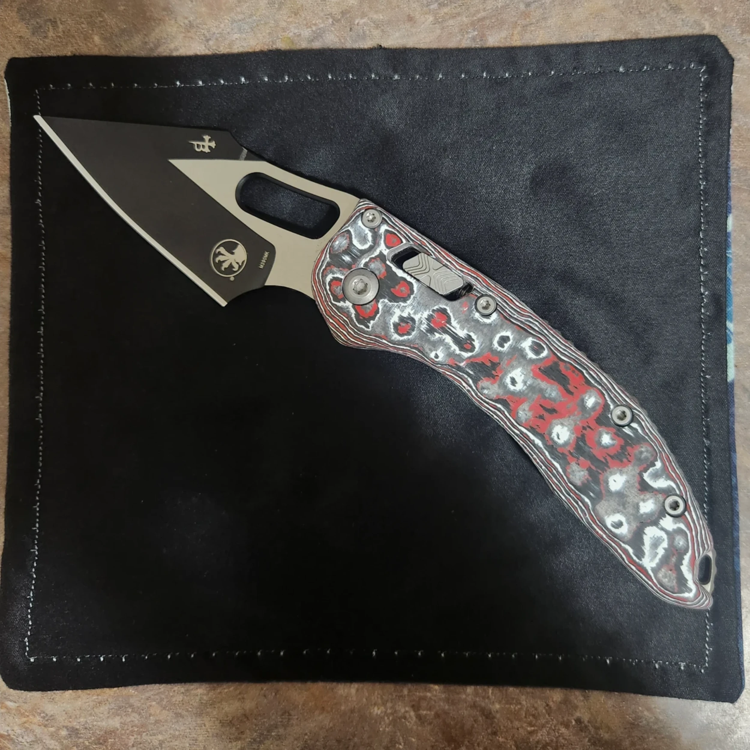 Bladebinge - Microtech Stitch Ram-Lok snowfire fatcarbon sad to see ...