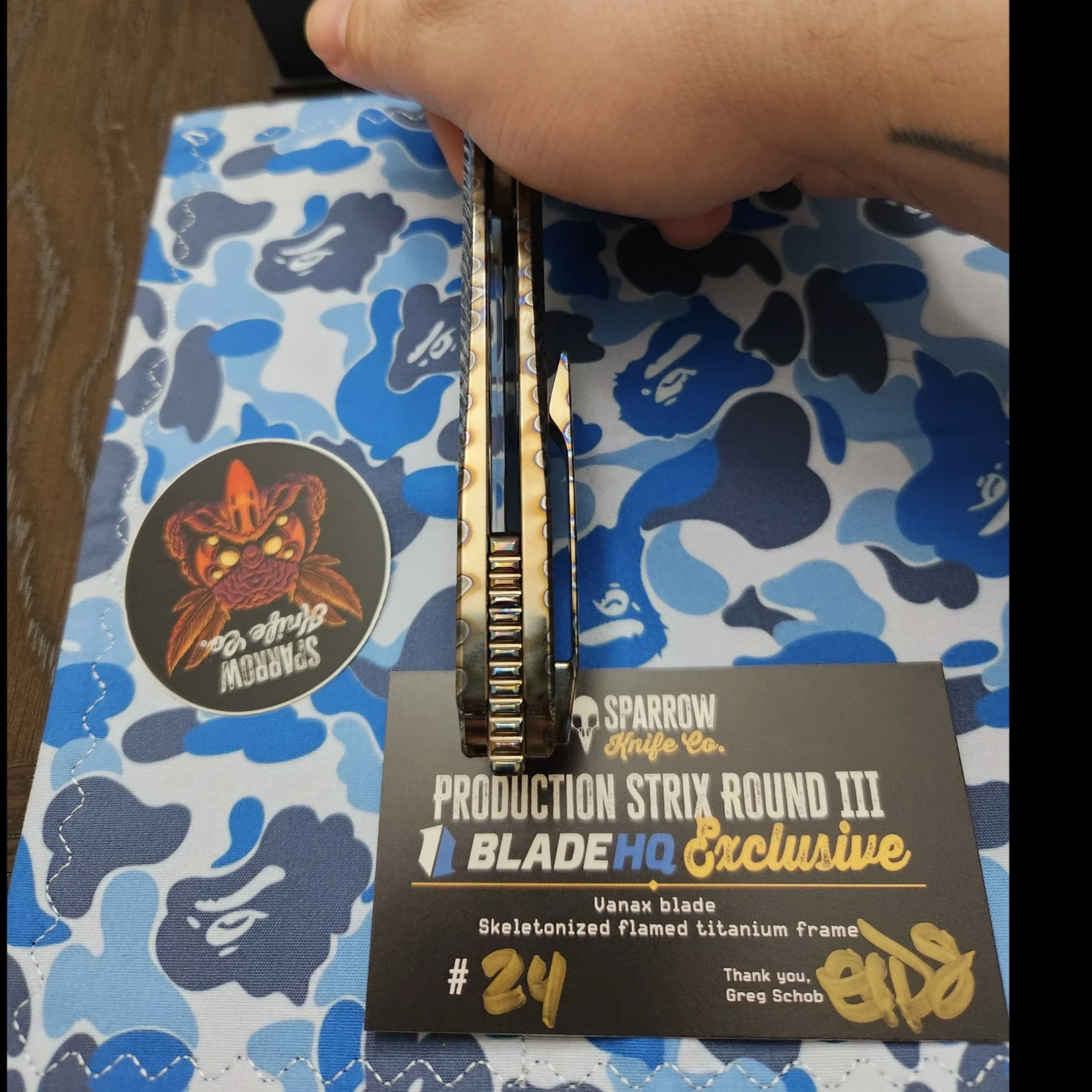 Bladebinge - FIRM ON PRICE Sparrow Strix Blade HQ Exclusive - Heatwave ...