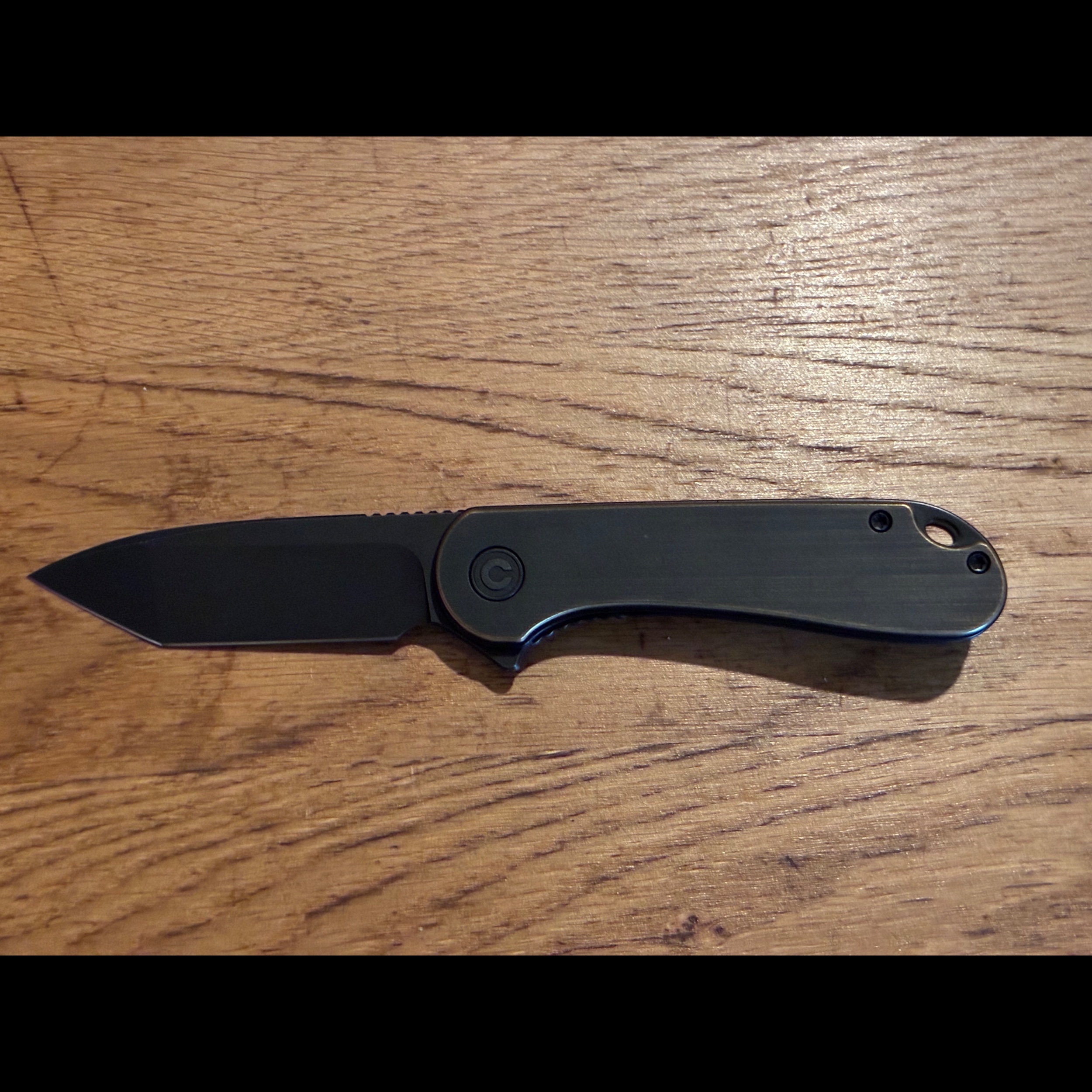 Bladebinge - CIVIVI Elementum Tanto Liner Lock Knife Brass