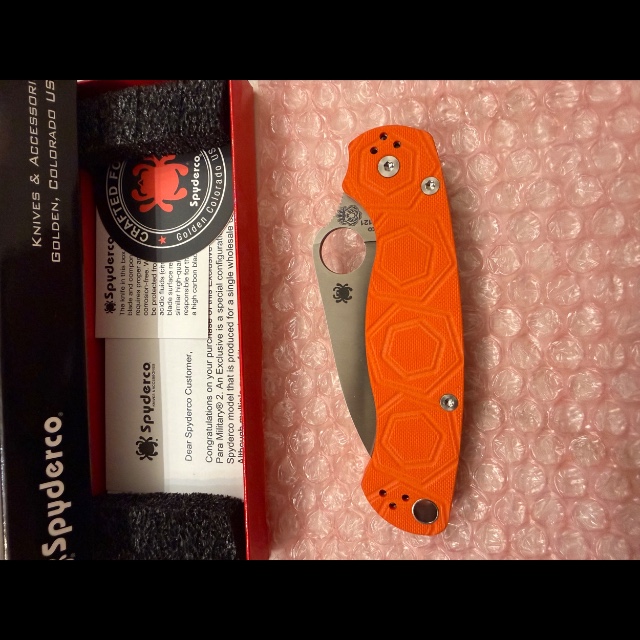 Bladebinge - Spyderco Paramilitary 2 - Cutlery Shoppe Exclusive ...