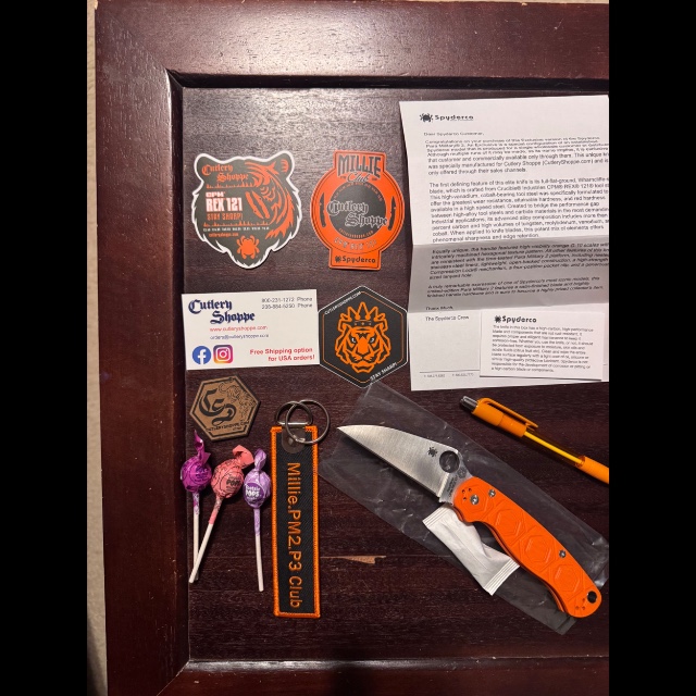 Bladebinge - Spyderco CSI PM2 Warncliffe C81GPWCORRX1212 - Orange Hex ...