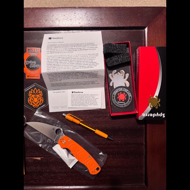 Bladebinge - Spyderco CSI PM2 Warncliffe C81GPWCORRX1212 - Orange Hex ...