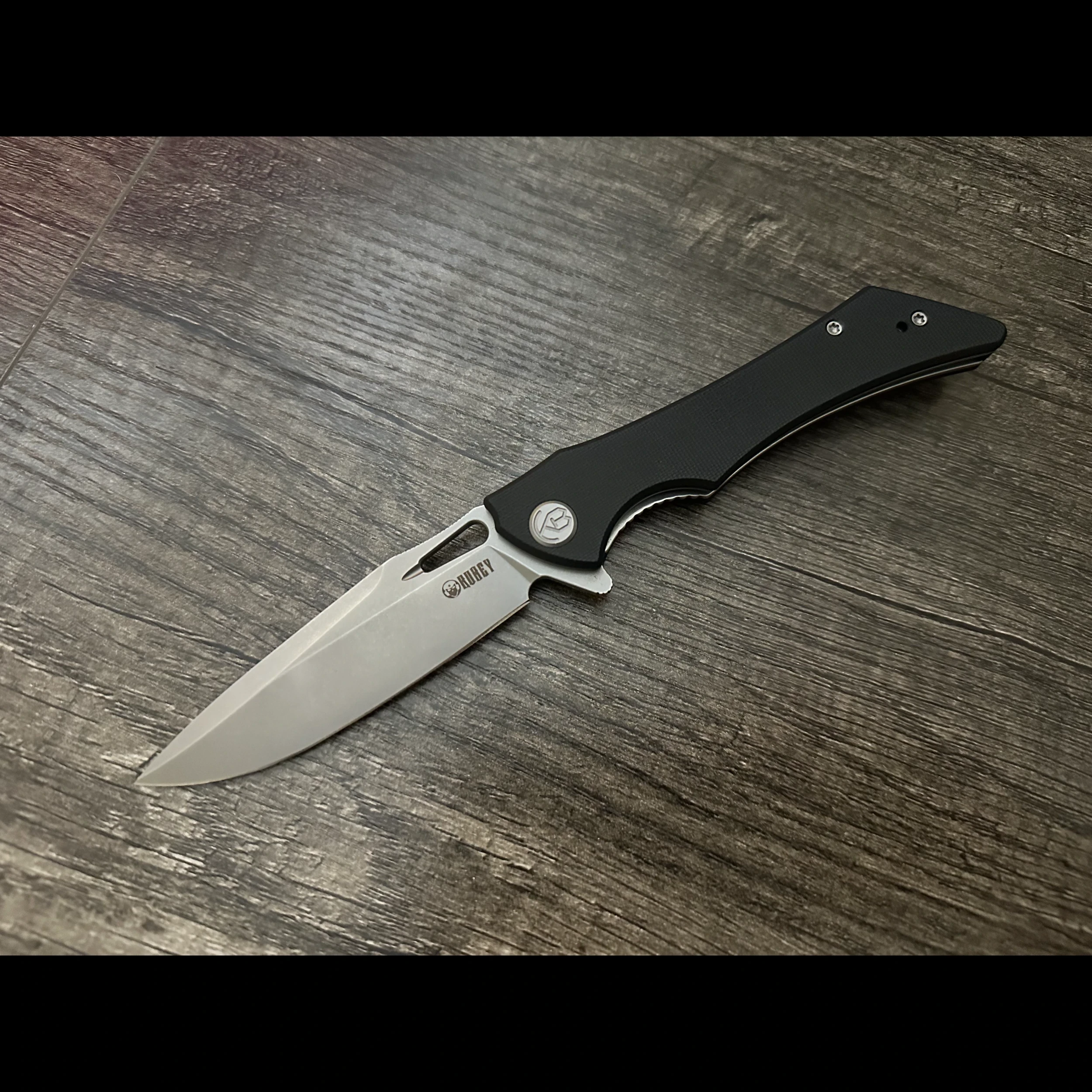 Bladebinge - BUDGET KING - Kubey Raven Knife Black G-10 (3.8" Satin ...