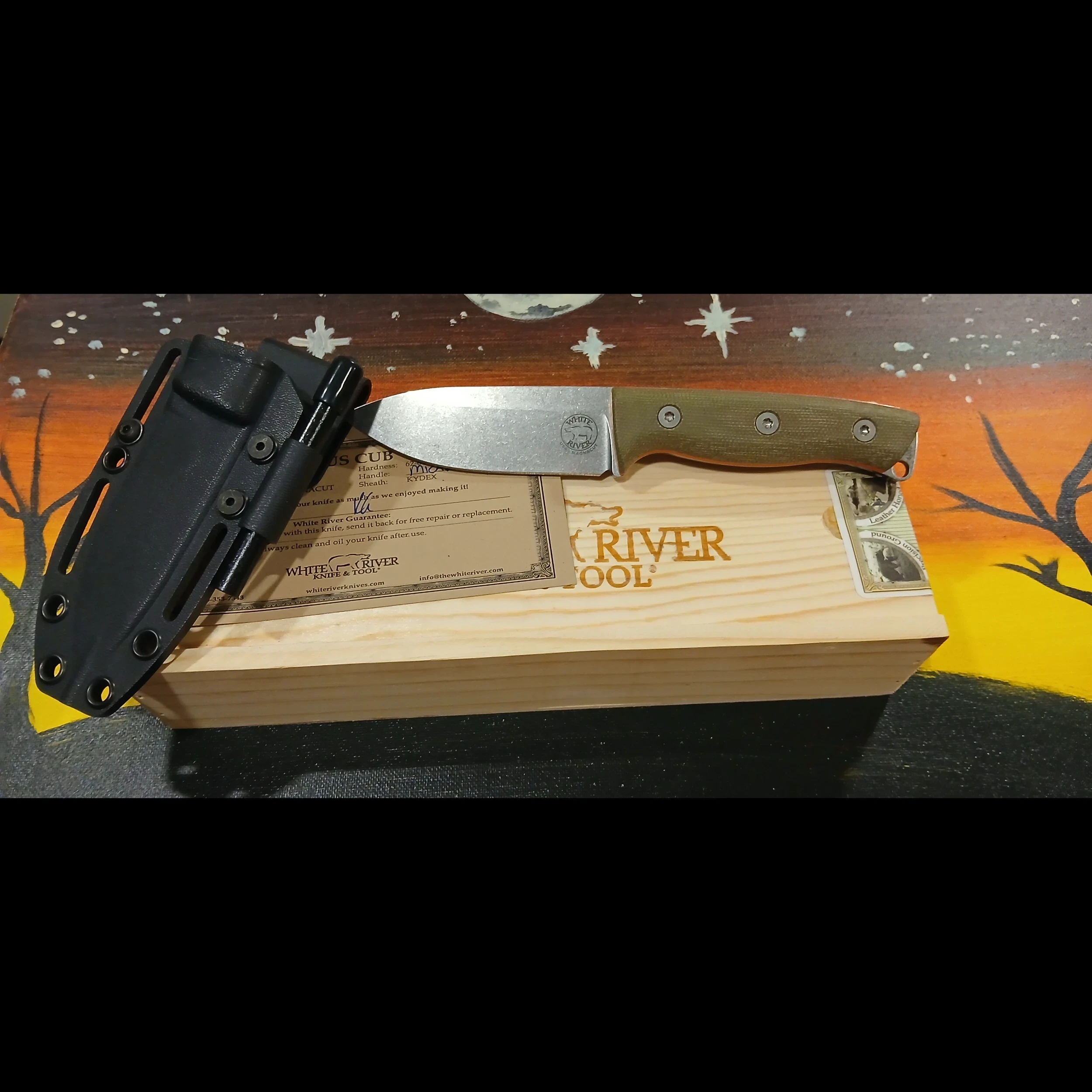 Bladebinge - Custom shop white river ursus cub