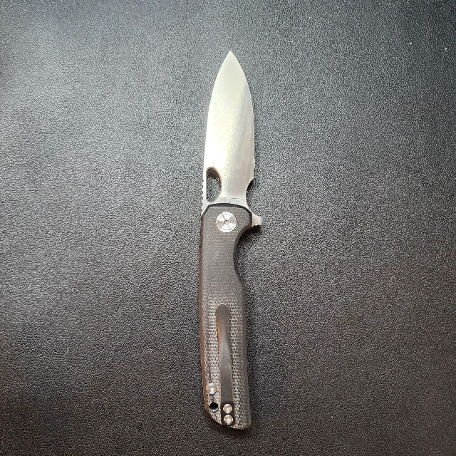 Bladebinge - Miguron Knives Galaty Flipper Pocket Knife Black Micarta Handle 14c28n Steel MGR ...