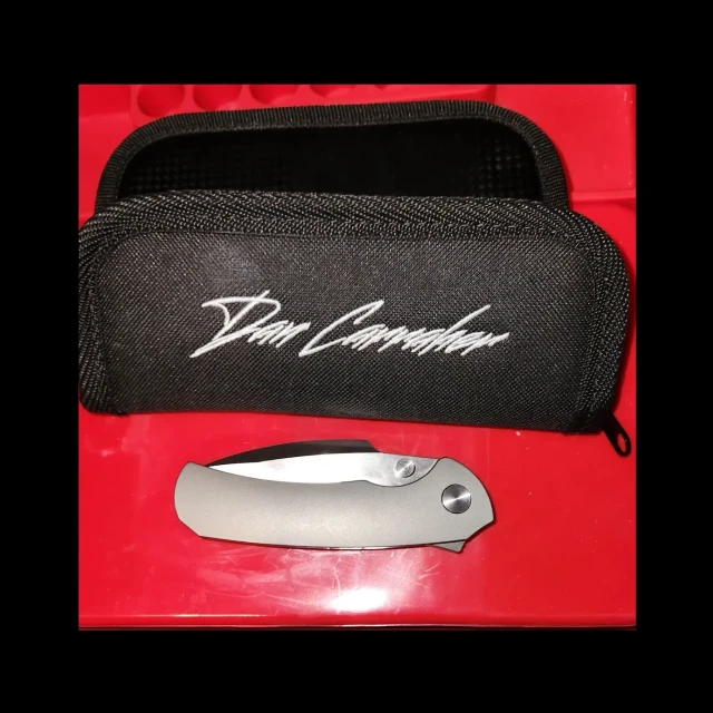Bladebinge - DAN CARRAHER KNIVES 904 Satin Titanium Knife Integral ...