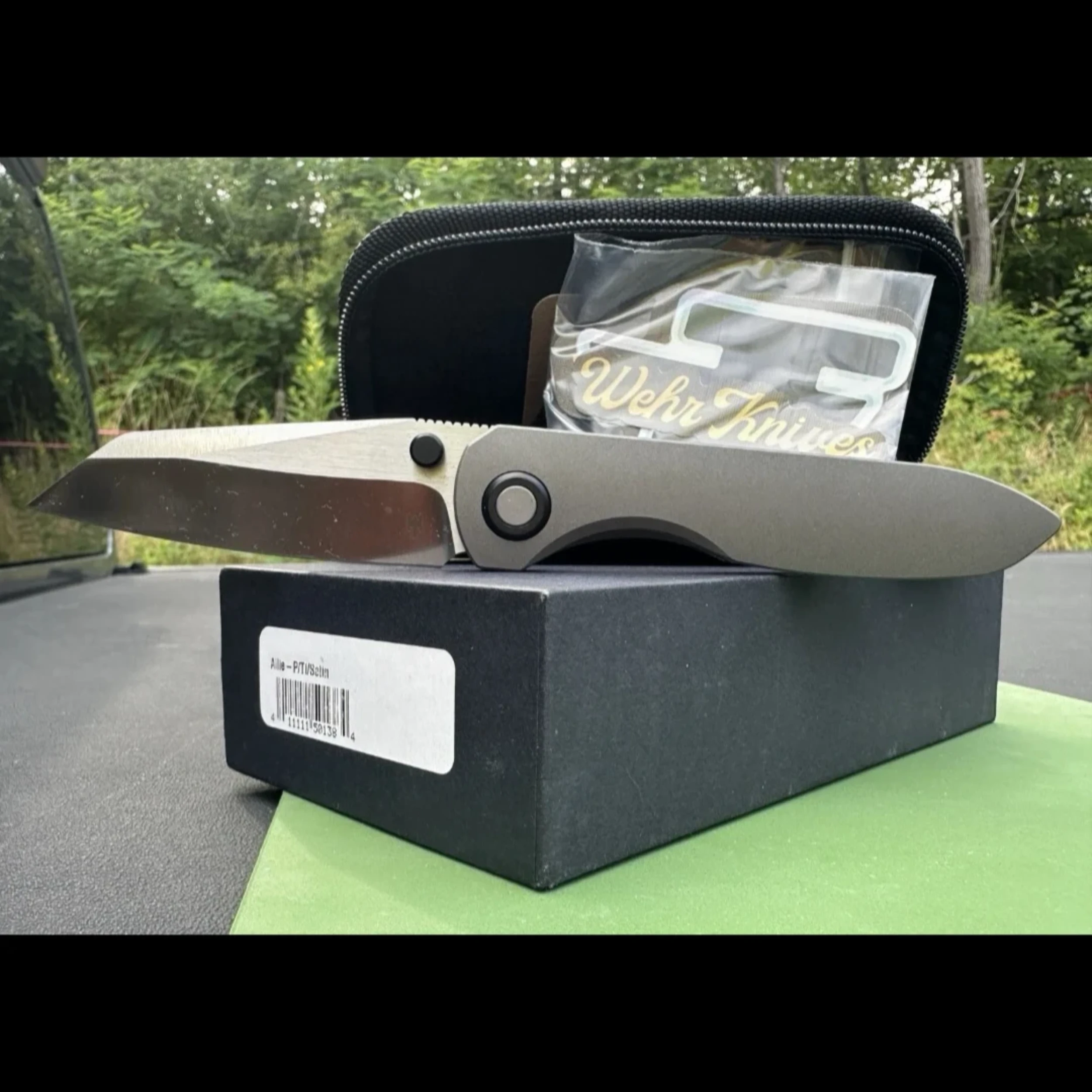 Bladebinge - Wehr Knives Allie-P Knife Titanium M390 Blade Folder