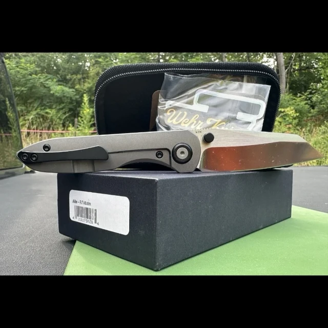 Bladebinge - Wehr Knives Allie-P Knife Titanium M390 Blade Folder