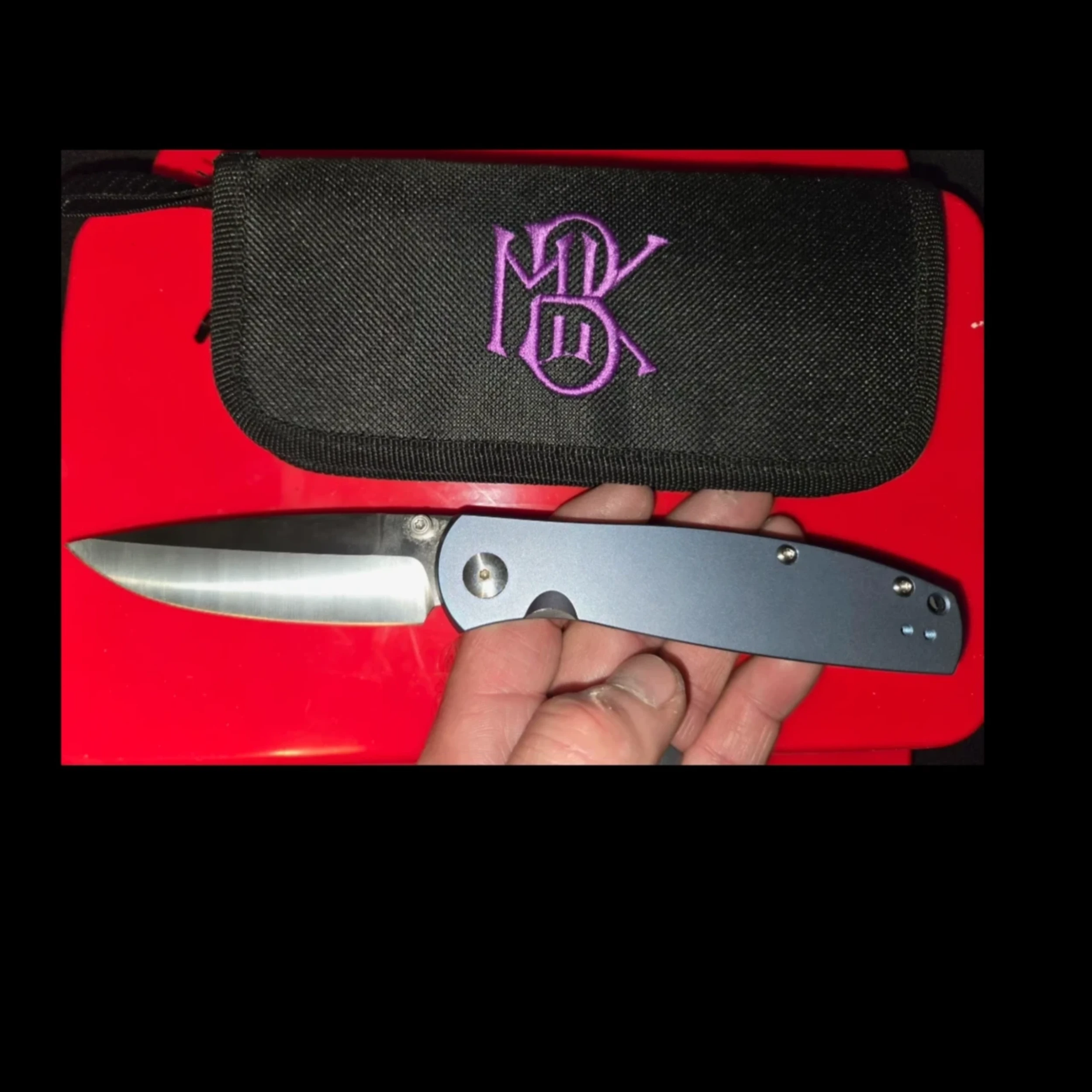 Bladebinge - Monterey Bay Knives Rosalinda, ZDP-189 Blade, Titanium ...