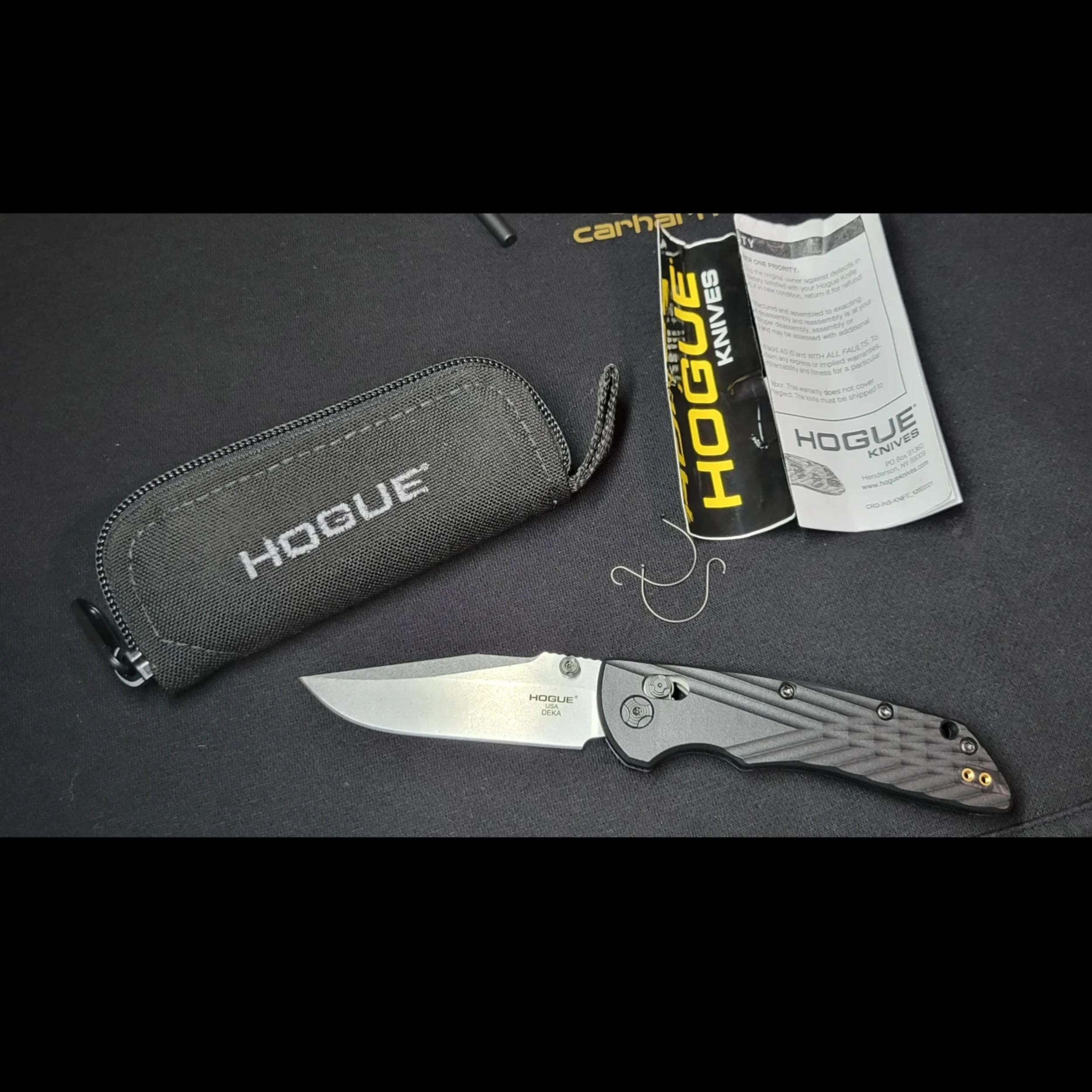 Bladebinge - Hogue Deka Clip Point Magnacut w/ extra set of OEM Omega ...