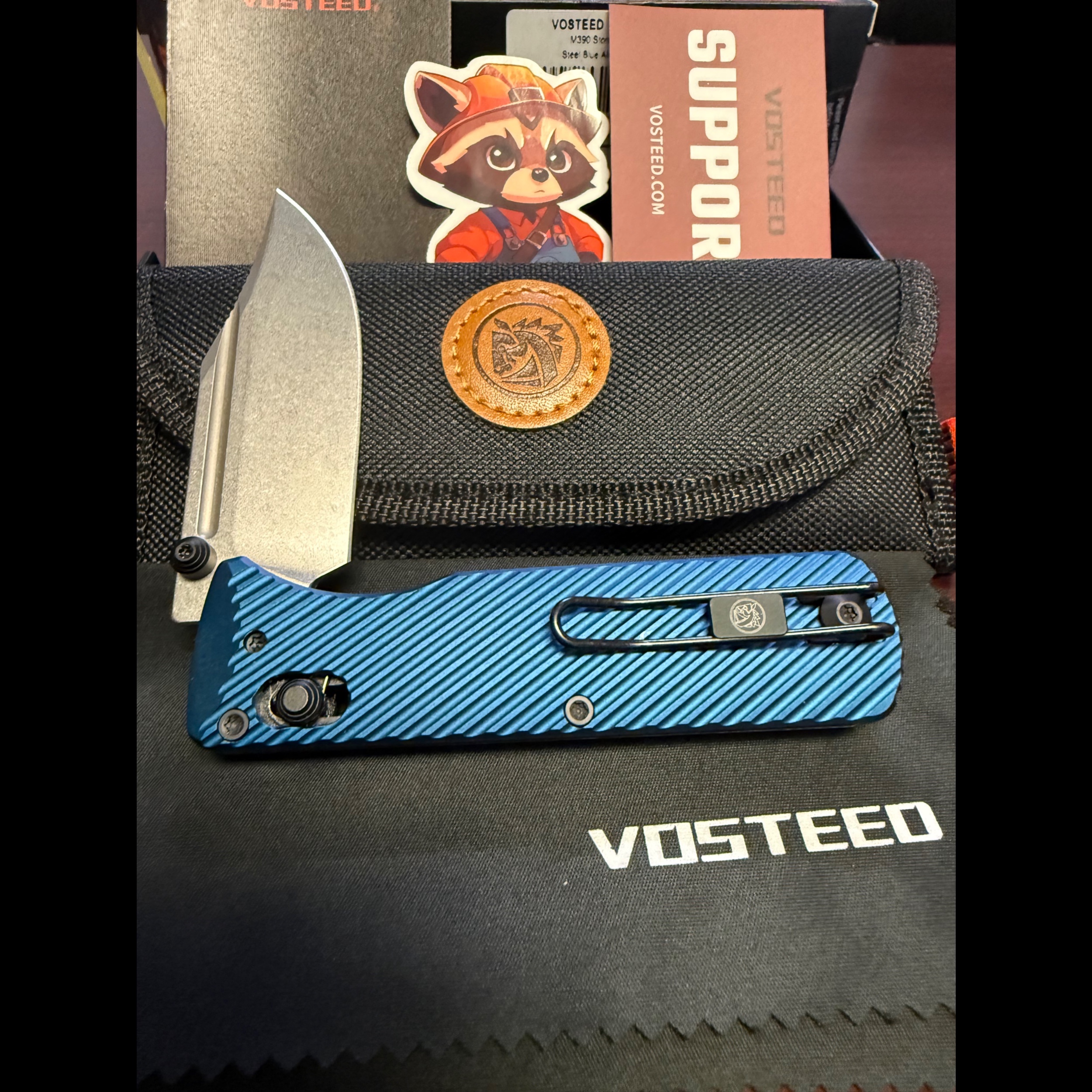 Bladebinge - Vosteed Vombat - Crossbar Lock (2.92" M390 Blade ...
