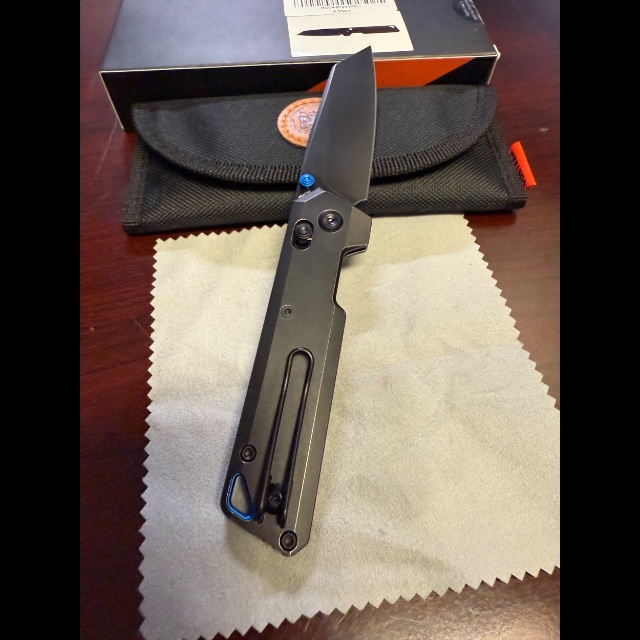 Bladebinge - Vosteed Parallel Crossbar Lock Knife Black Titanium (3 ...