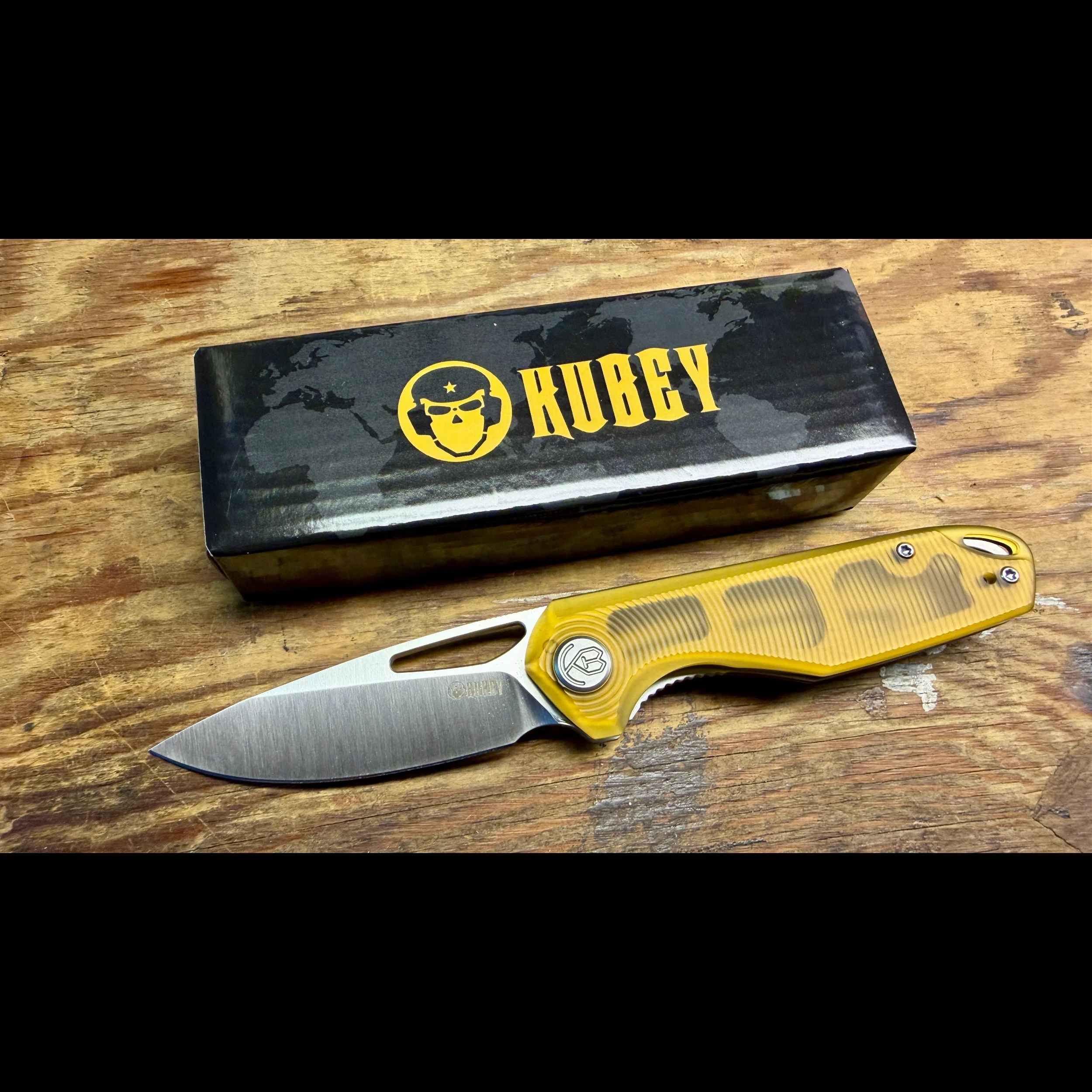 Bladebinge - Doris Liner Lock Front Flipper Ultem Handle 3.27" Satin ...