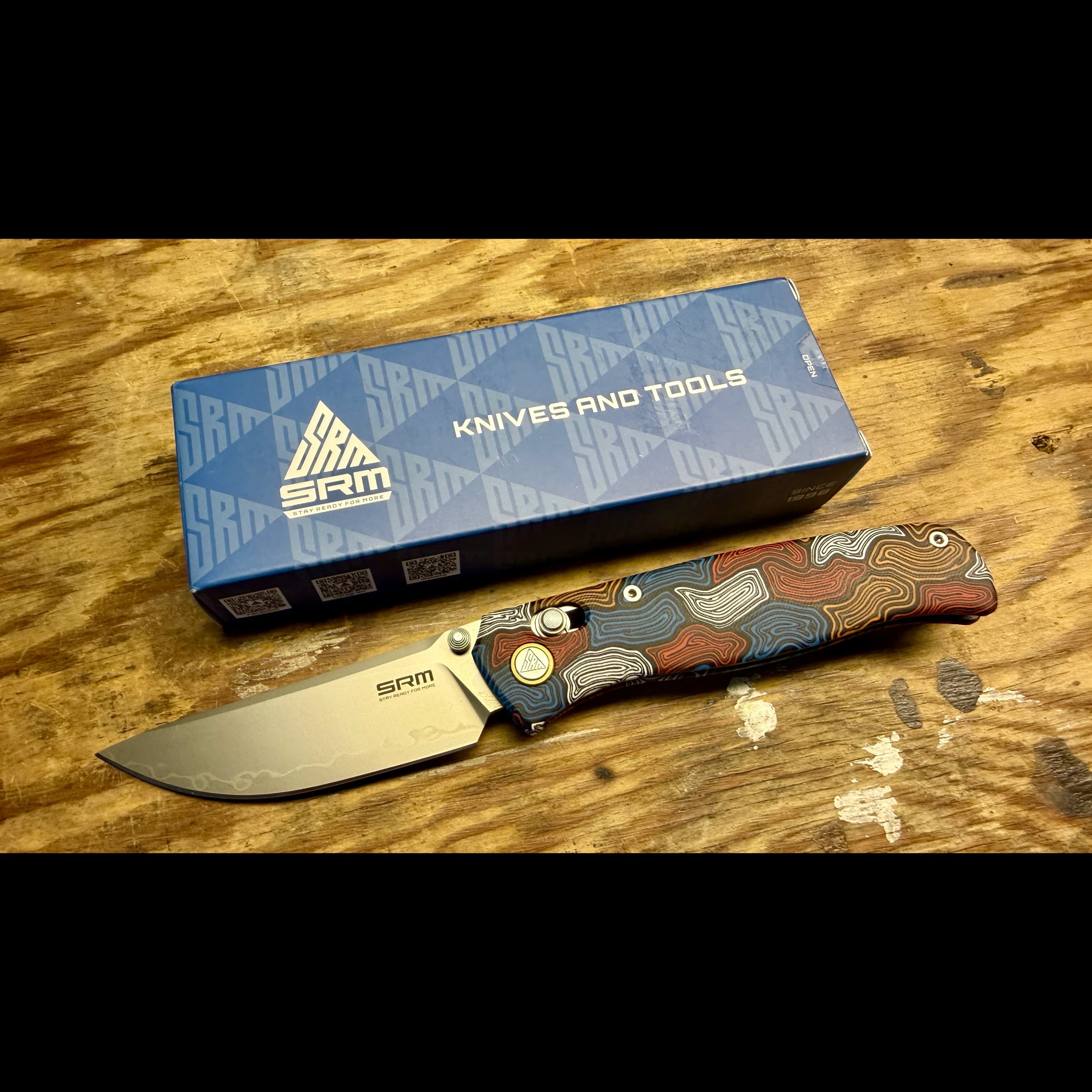 Bladebinge - SRM MEDAL Ambi Lock Laminated 140Cr Steel Blade, "Amoeba ...