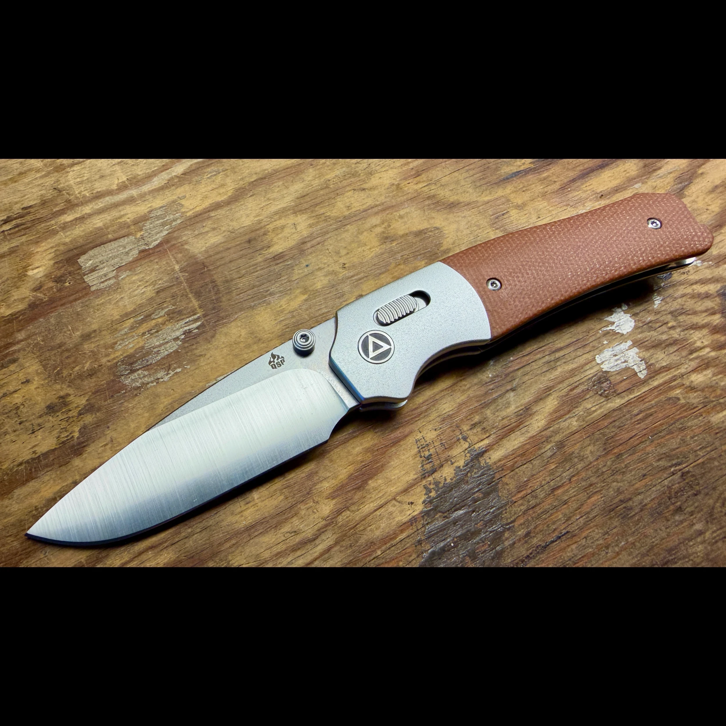 Bladebinge - QSP Jacob Lundquist Vault Glyde Lock Knife Tan Micarta ...