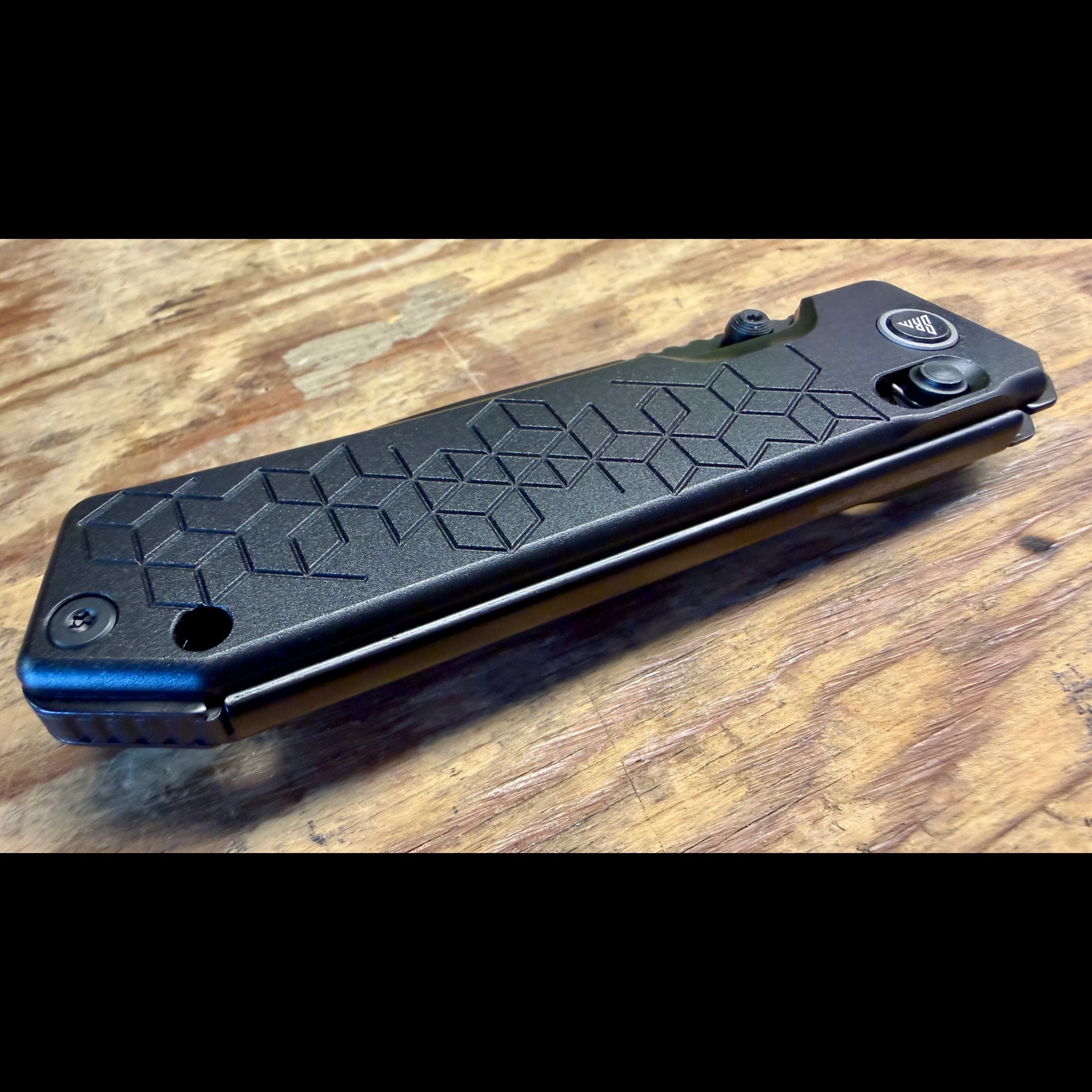 Bladebinge - SRM Rubik Ambi Lock Blackout Folding Knife Black Aluminum ...