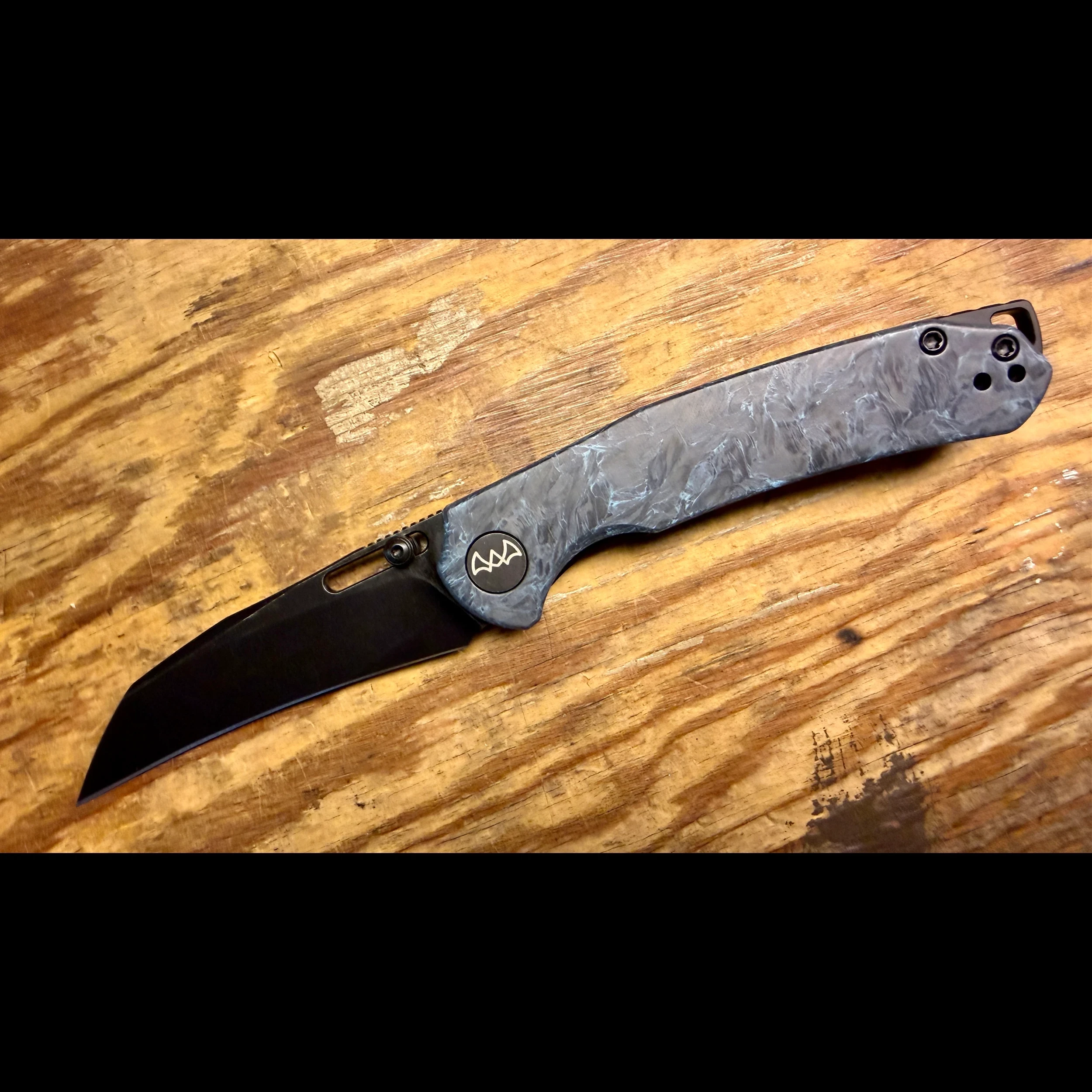 Bladebinge - WIXCO WORTEX Blue Shredded Carbon Fiber Handle 14C28N ...