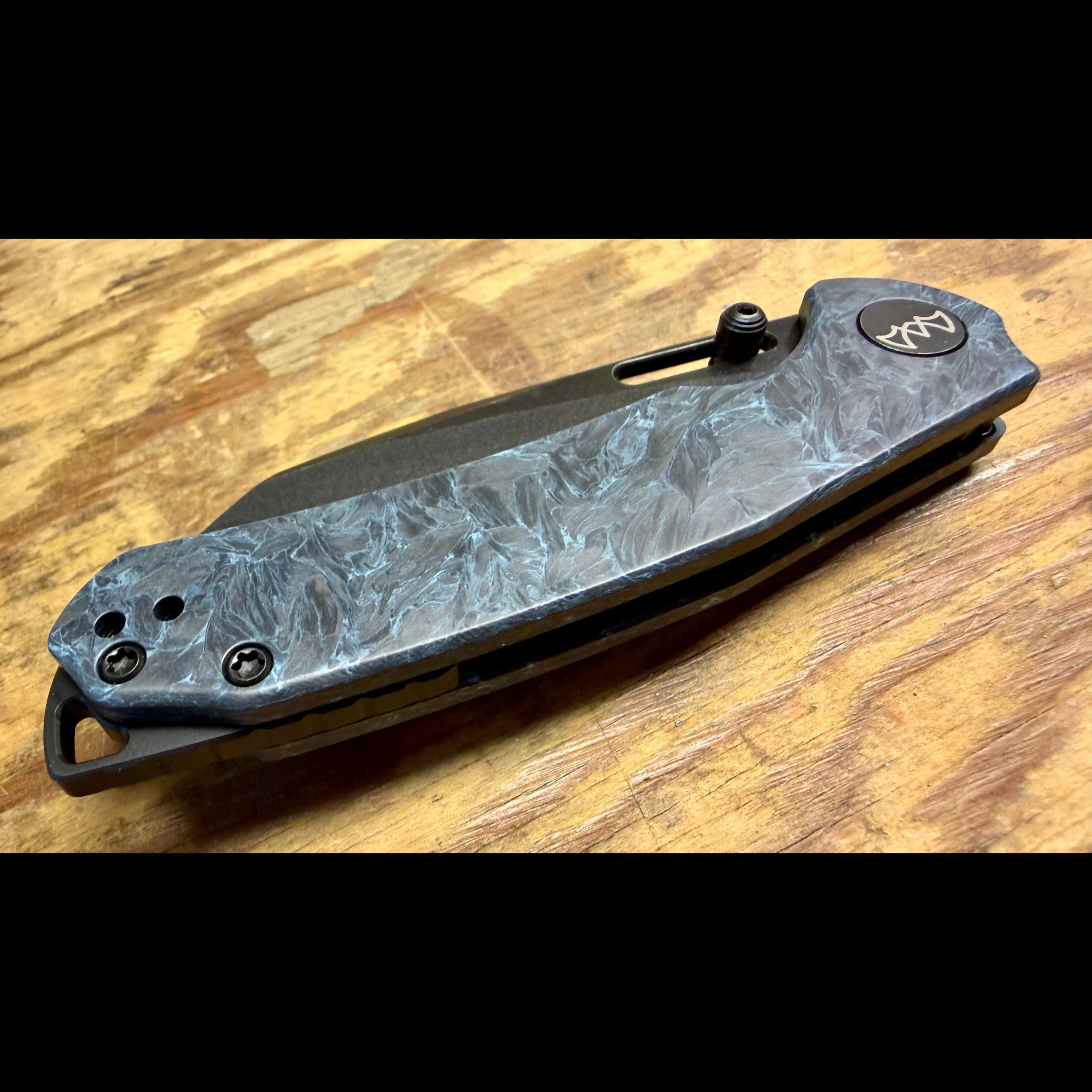 Bladebinge - WIXCO WORTEX Blue Shredded Carbon Fiber Handle 14C28N ...