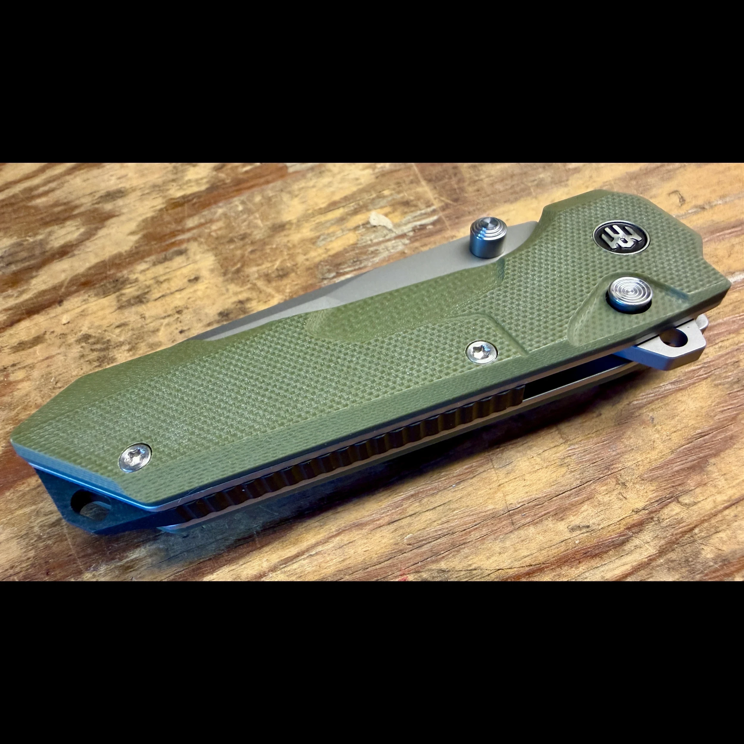 Bladebinge - REMETTE COSMIC Milled Green G-10 Handle 14C28N Compound ...