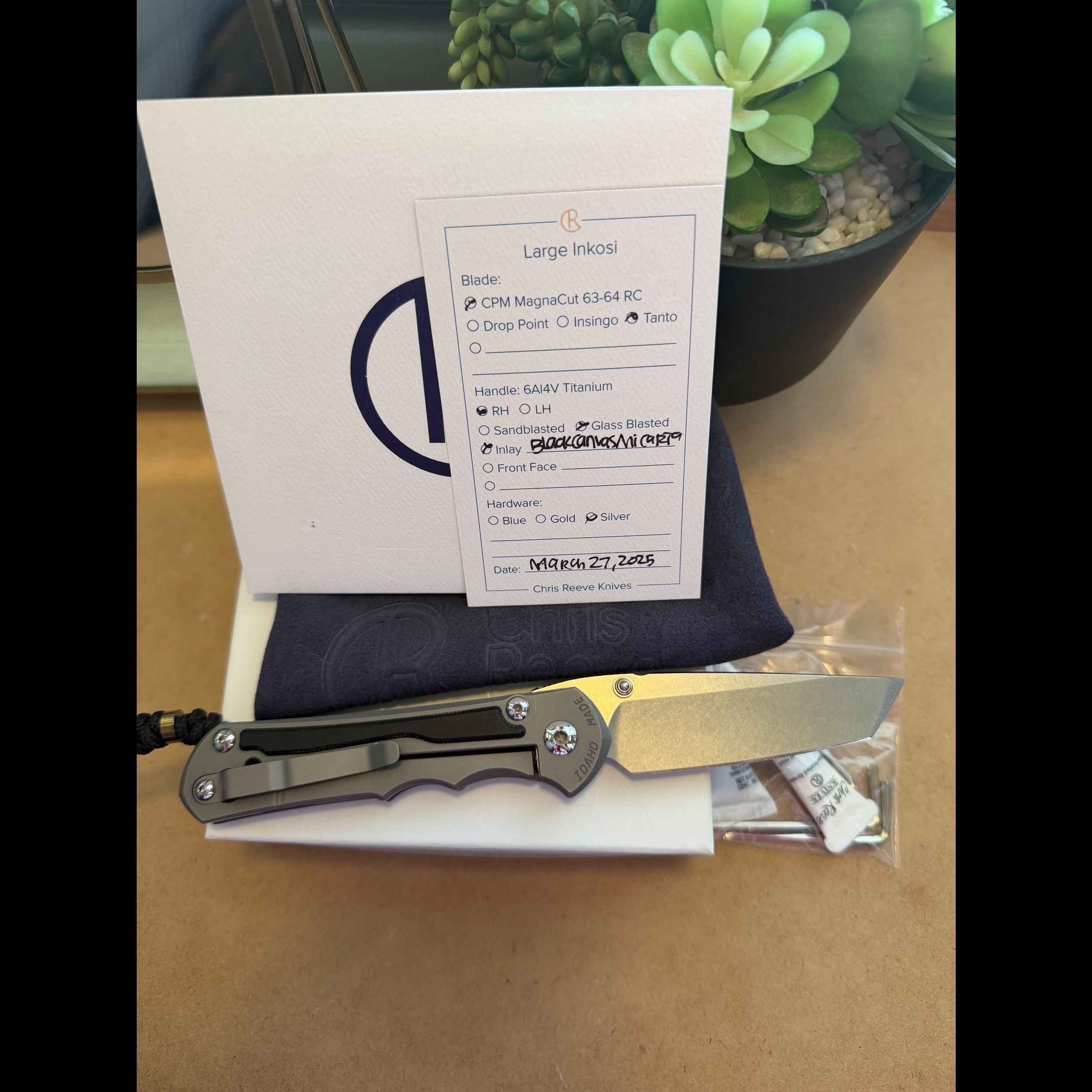 Bladebinge - Chris Reeve Large Inkosi Tanto