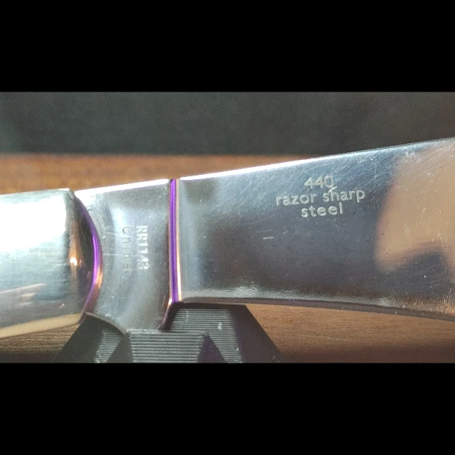 Bladebinge - Rough Rider - Hawkbill Coal Miner - Black Jigged Bone Slip ...