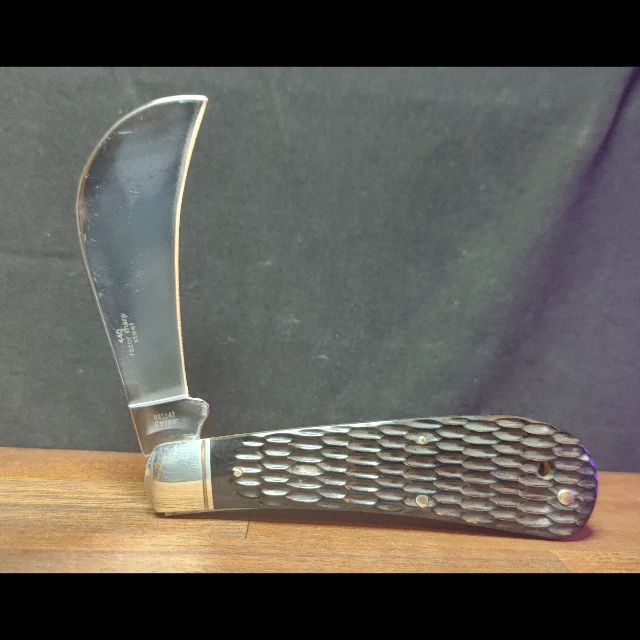 Bladebinge - Rough Rider - Hawkbill Coal Miner - Black Jigged Bone Slip ...